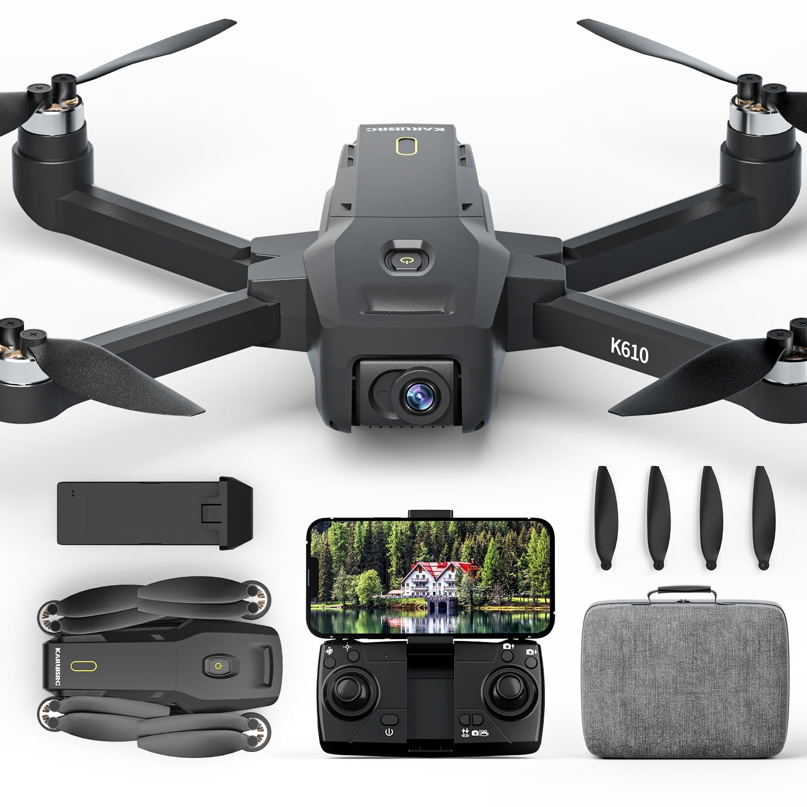 K610 GPS Drone with Camera,4K IMX SENS Camera SD card 4k drones,AIdrone ...