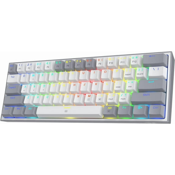 K617 Fizz 60% Wired RGB Gaming Keyboard, 61 Keys Hot-Swap Compact ...