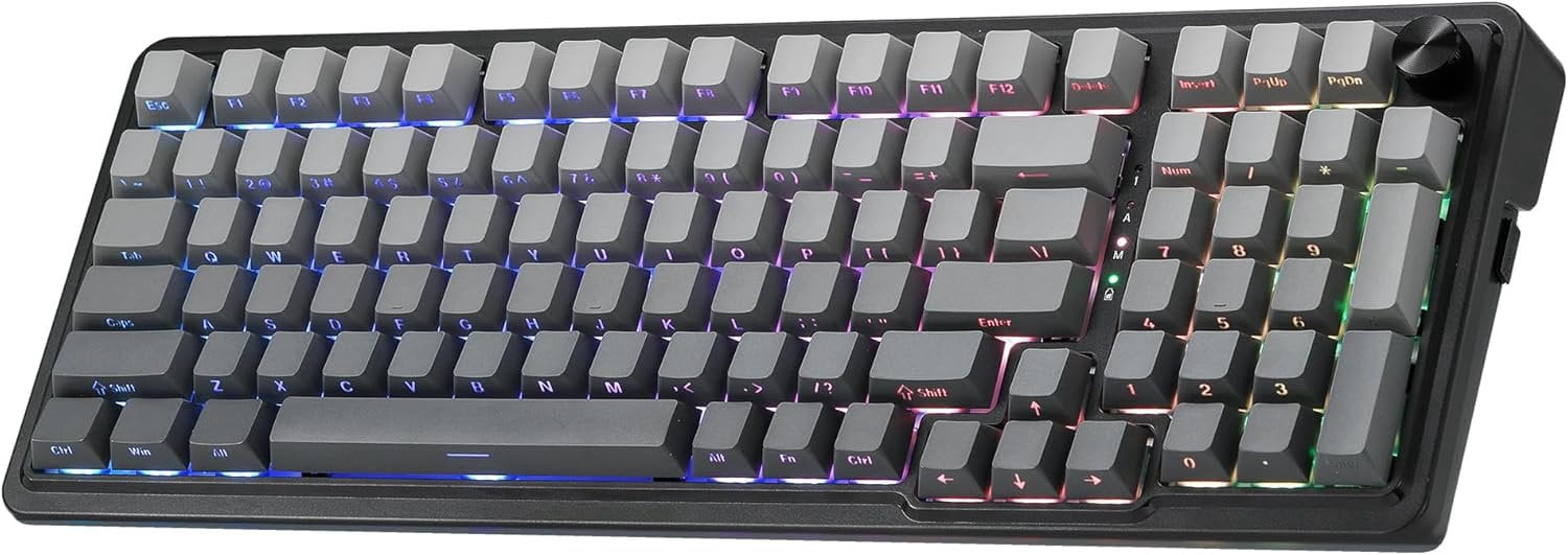 K686 PRO 98 Gasket RGB Gaming Keyboard, 3-Mode PBT Mechanical Keyboard ...