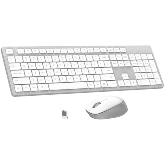 K786 Wireless Keyboard and Mouse Combo, 2.4GHz Lag-Free Wireless, Full ...