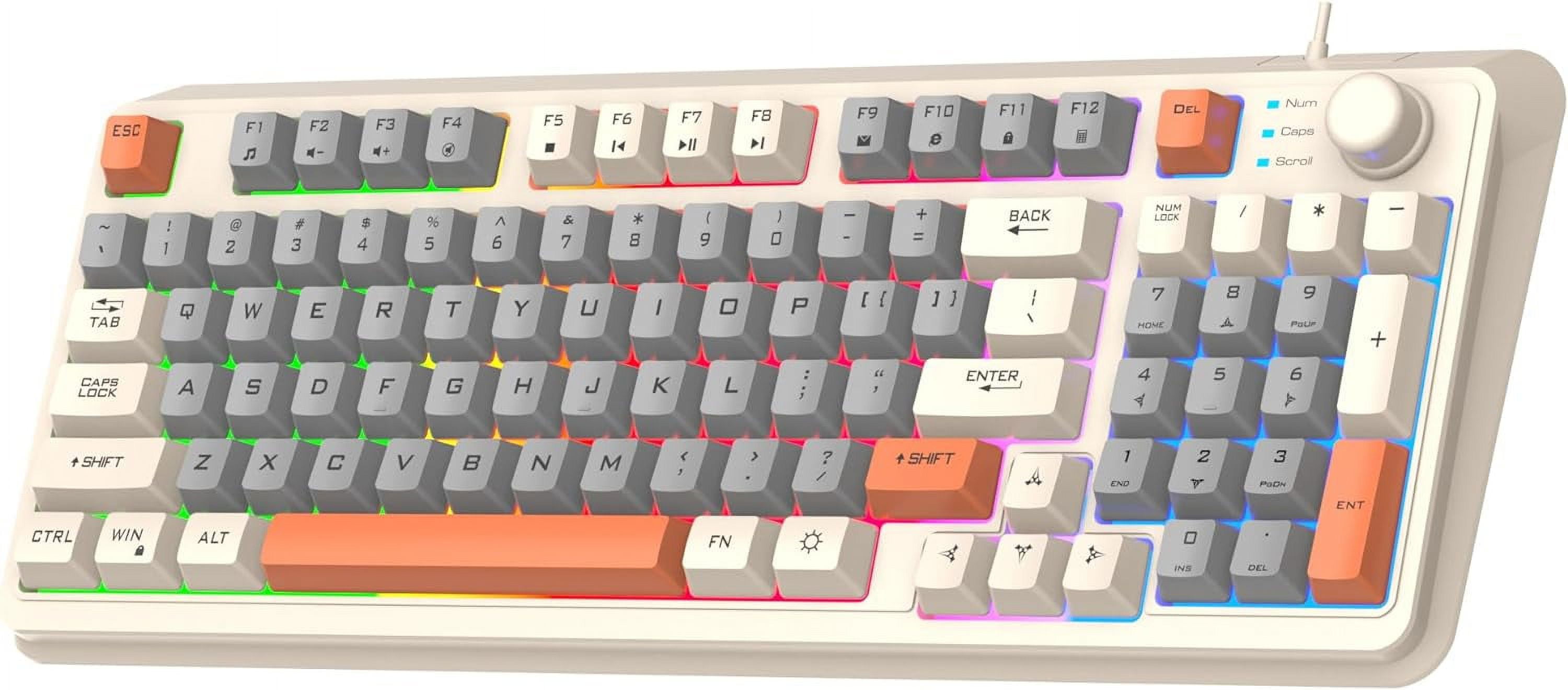 K82 Gamer Keypad 94 Keys Wired Keypad for Notebook Laptop Desktop (Bees ...