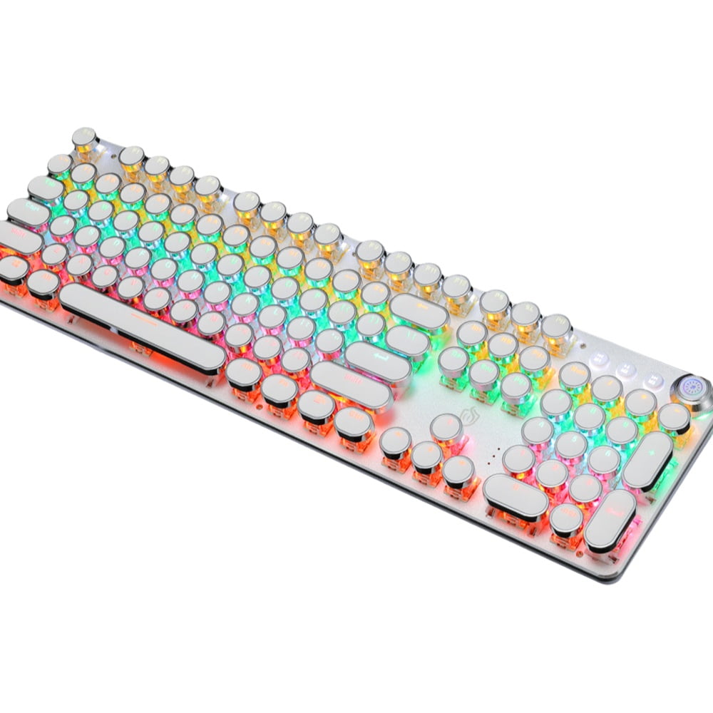 K820 retro punk knob luminous keycap mechanical keyboard green axis ...