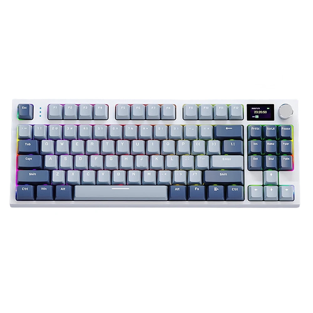 K86 Gaming Keyboard Colorful Backlight Mechanical 87 Keys Portable ...