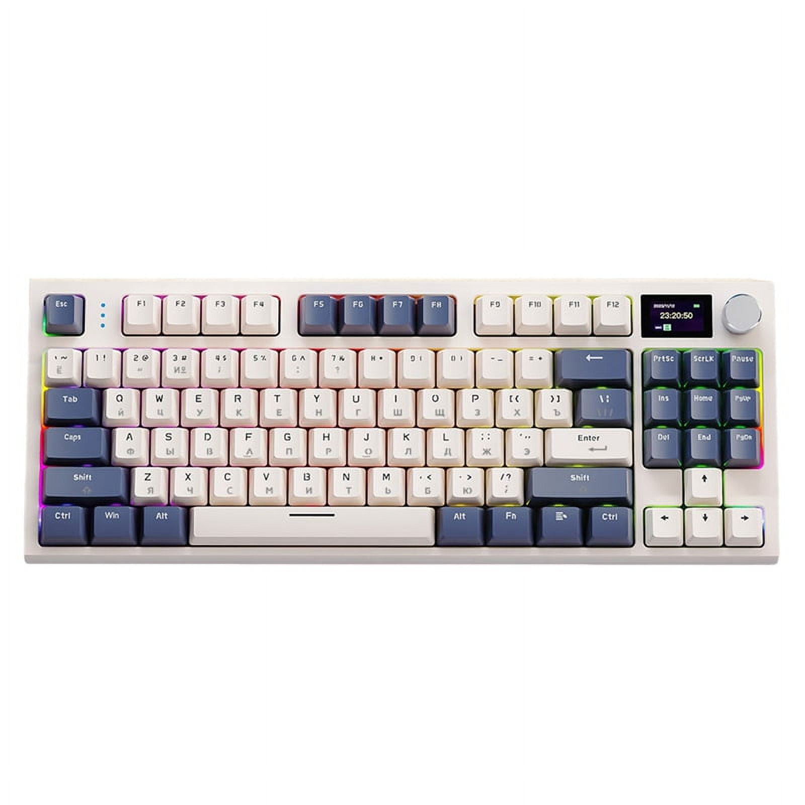 K86 Tri-Mode RGB Hot-Swappable Russian Mechanical Keyboard Russian ...