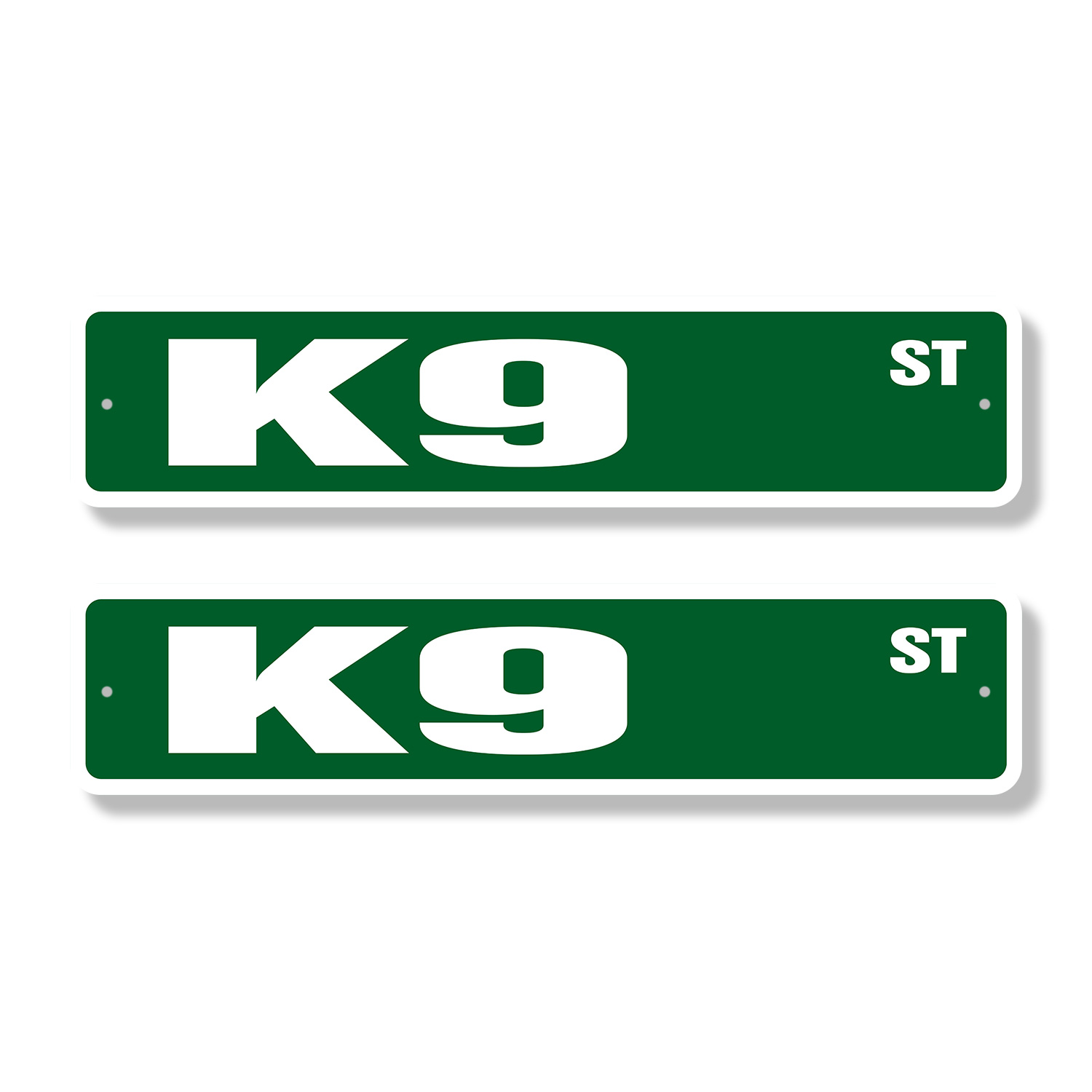 K9 Classic Street Sign (2 Pack) police dog canine K-9 swat Road Sign ...