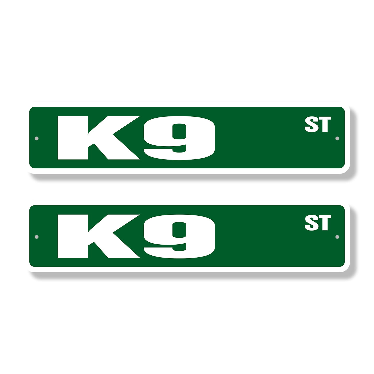 K9 Classic Street Sign (2 Pack) police dog canine K-9 swat Road Sign ...