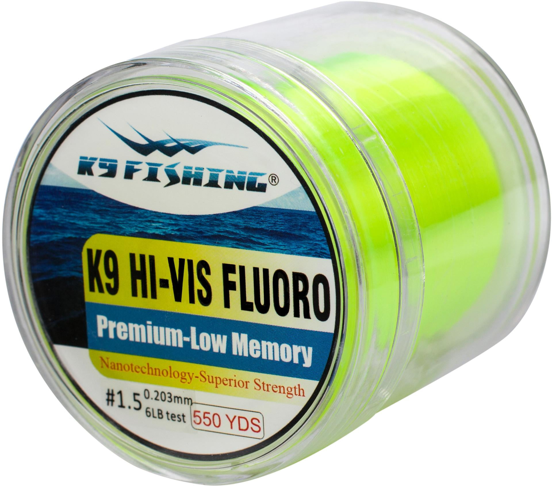 K9 Fishing Hi-Vis Fluoro 8 lb 550 yd - Walmart.com
