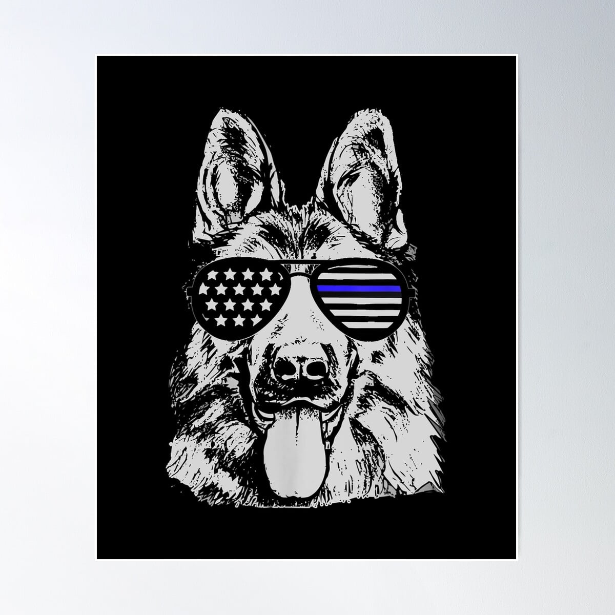 K9 German Shepherd Police Dog - Blue Line K9 National Veterans Day - K9 ...