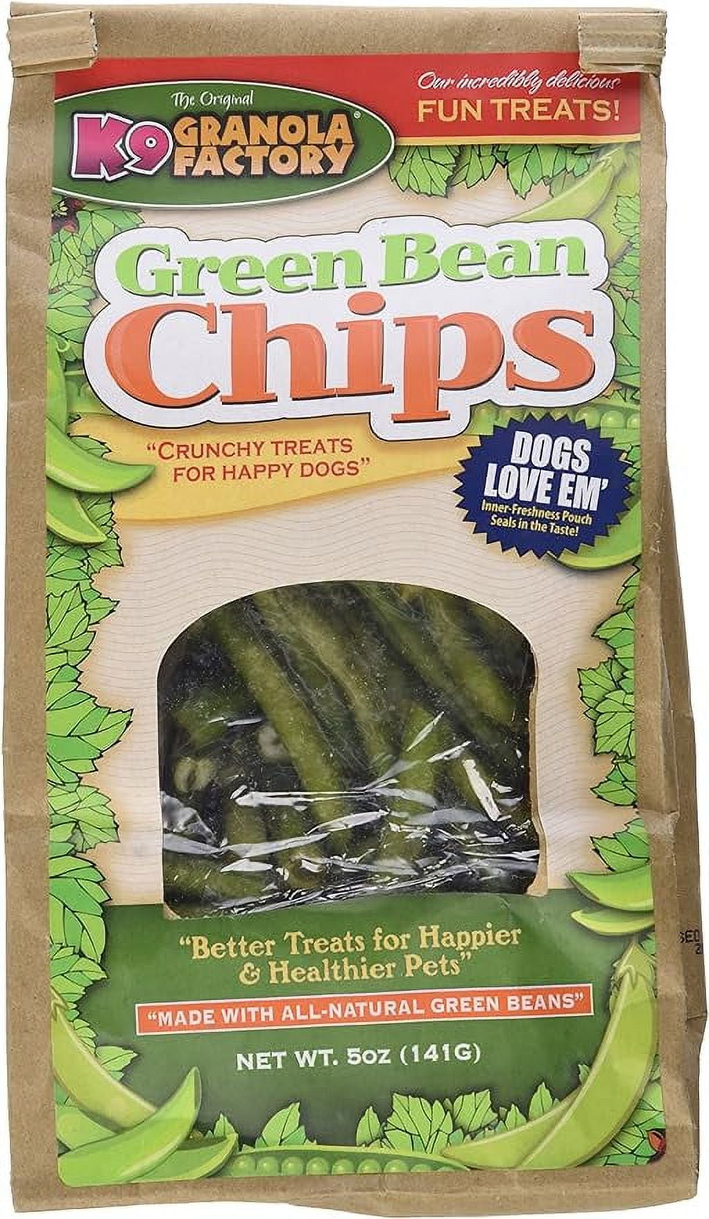 K9 Granola Factory Green Bean Chips Dog Treat, 5 Oz - Walmart.com