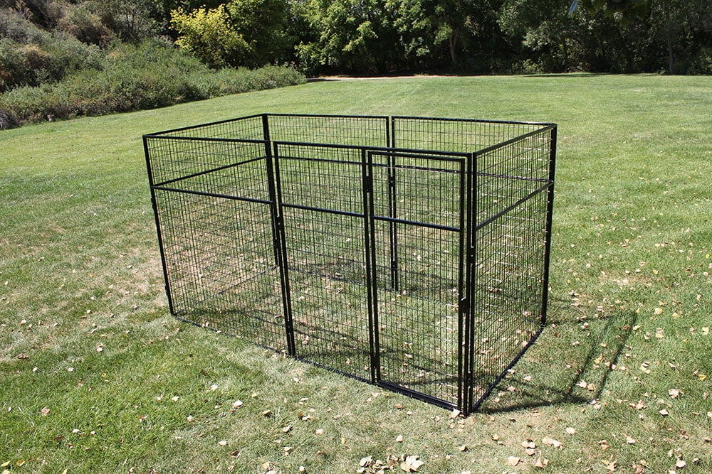 K9 Kennel Store 7' Tall 6’ X 12’ Welded Wire Basic Dog Kennel System ...