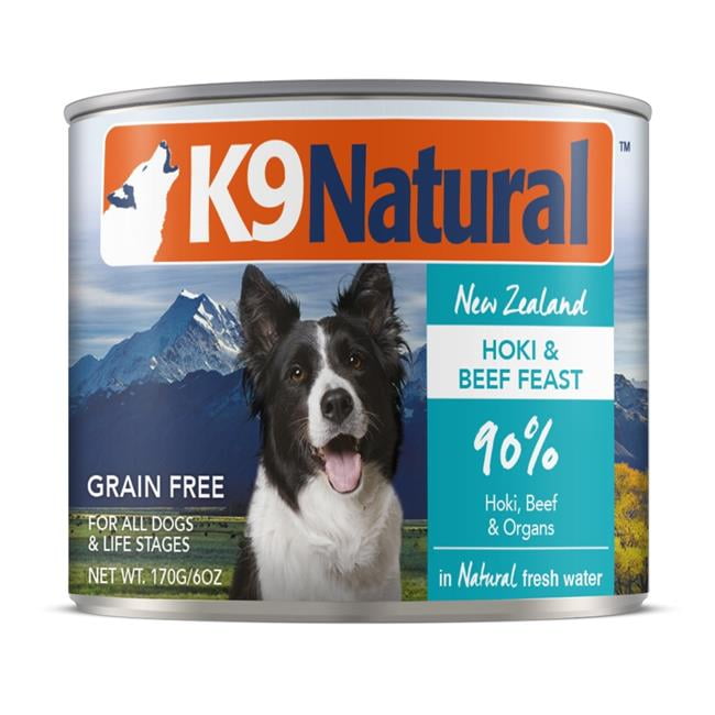 K9 Natural Dog Grain Free Hoki Beef 13oz. (Case of 12) - Walmart.com