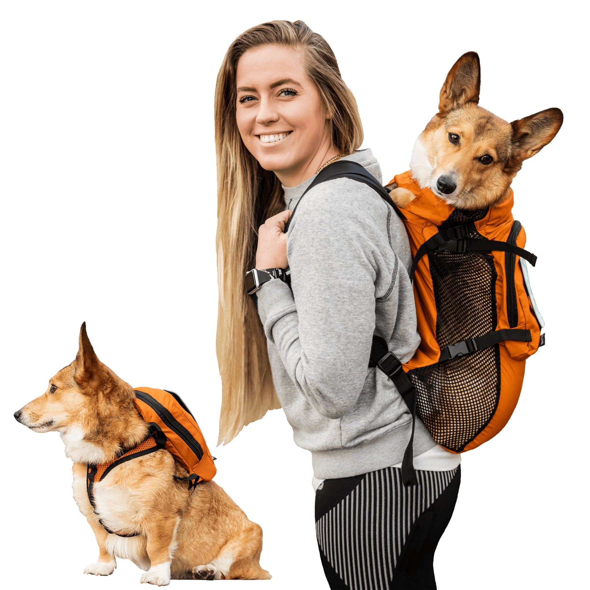 K9 Sport Sack Large Gray Walk-On Dog Backpack with Harness for Pets ...
