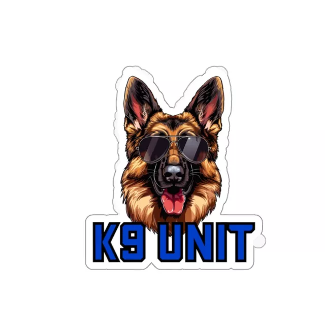 K9 Unit Police Cop Law Enforcement German Shepard Dog Sticker Vinyl ...