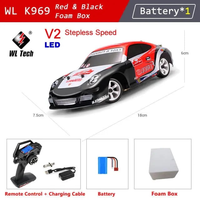 K969 1:28 4WD 2.4G Mini RC Racing Car High Speed Off-Road Remote ...