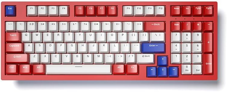 K98 Wired Mechanical Keyboard,95% Layout Hot Swappable Rgb Gaming ... K98 Wired Mechanical Keyboard,95% Layout Hot Swappable Rgb Gaming ...