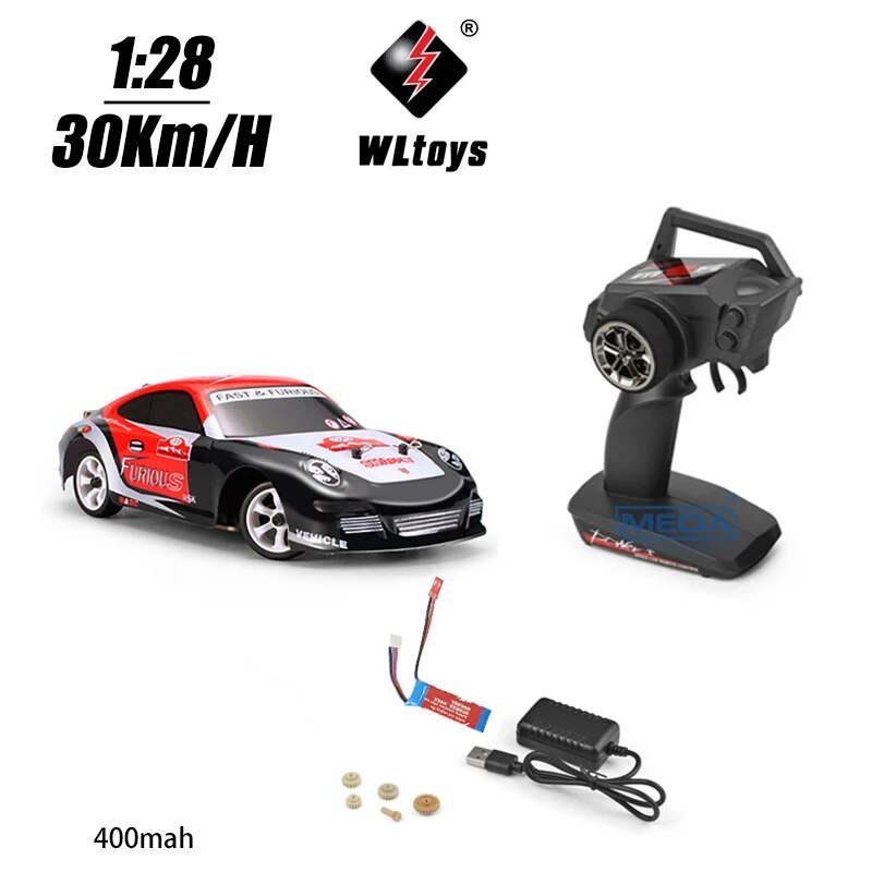 K989 K969 284131 4WD 1/28 With Upgrade LCD Remote Control High Speed ...
