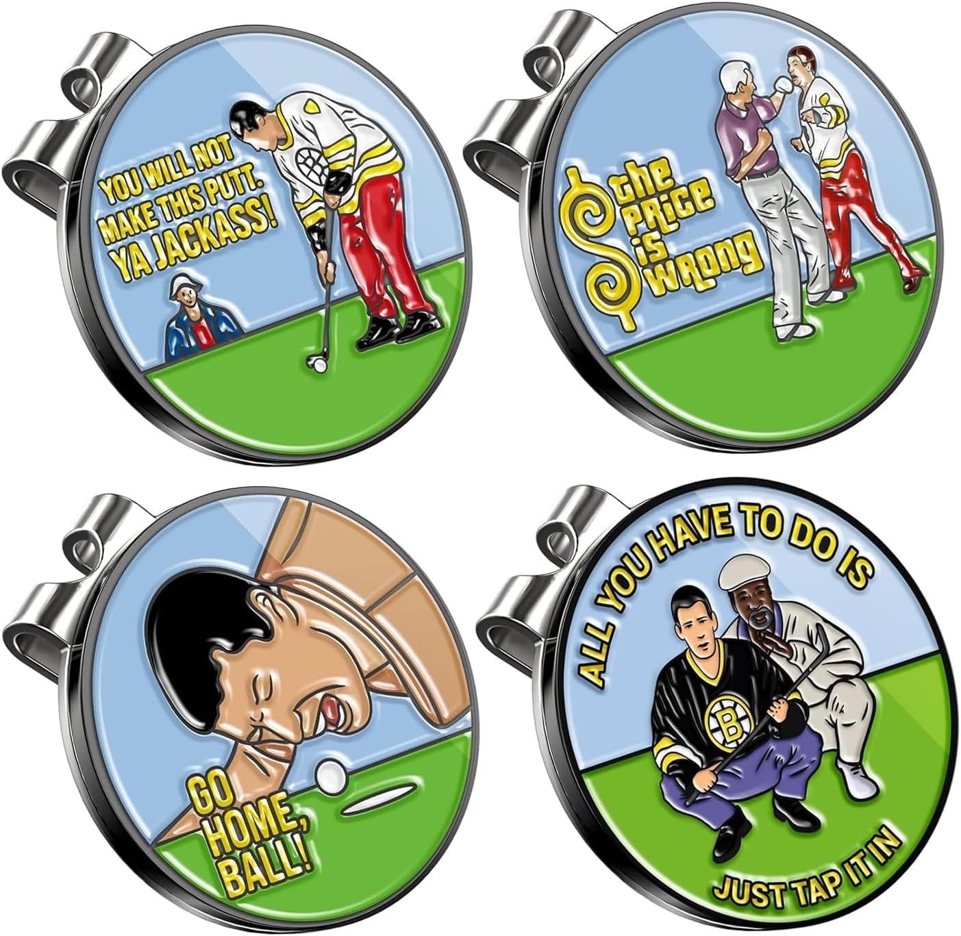 K9King 4 Pack Golf Gift Set- Gilmore Golf Ball Markers and Magnetic ...