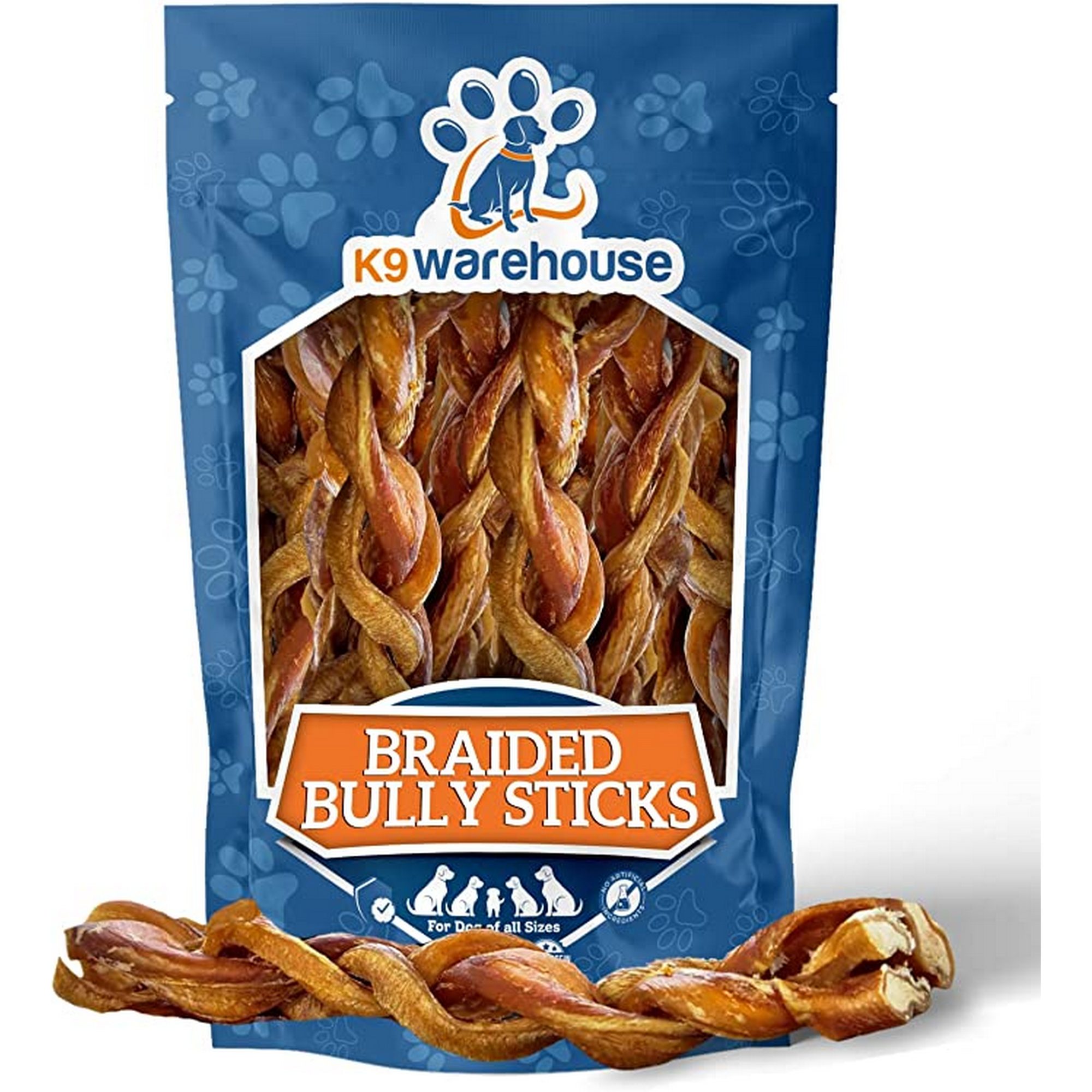 K9warehouse - Delicious Braided Bully Sticks - 4-5 inch (3 lbs ...
