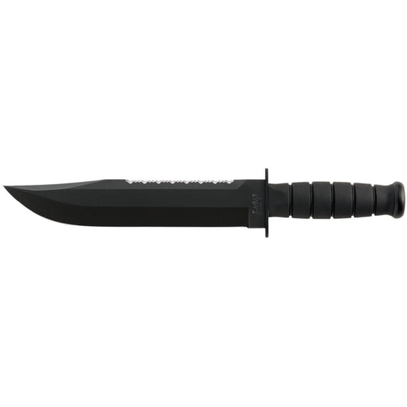 KA-BAR Clip-Point Tactical Knife with Leather Sheath - Walmart.com