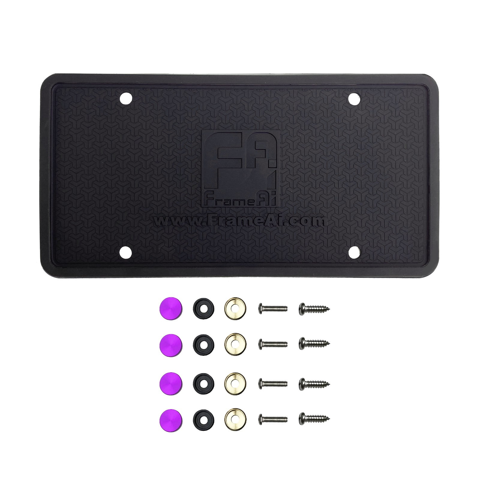 KA Depot Silicone License Plate Frame Back Guard Holder Rust-Proof ...