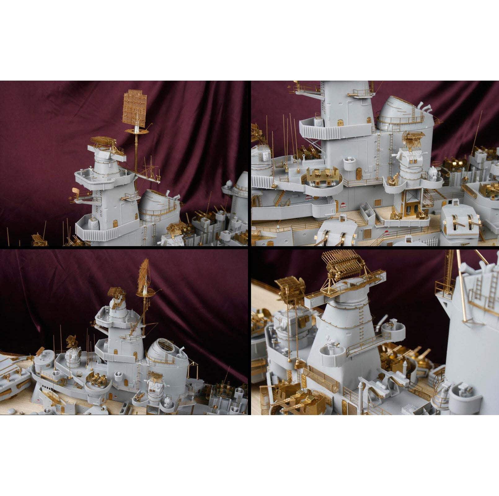 KA Models Deluxe Detail Set for Trumpeter 1/200 Scale USS Iowa (BB-61 ...