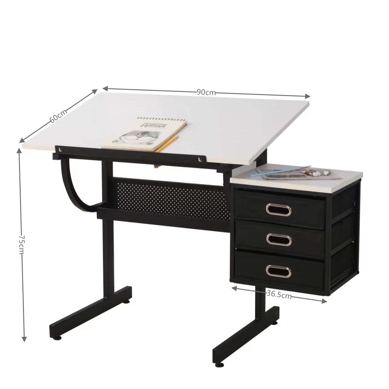 KAAYEE Premium Drawing Draft Table - Height Adjustable Draft Drawing ...