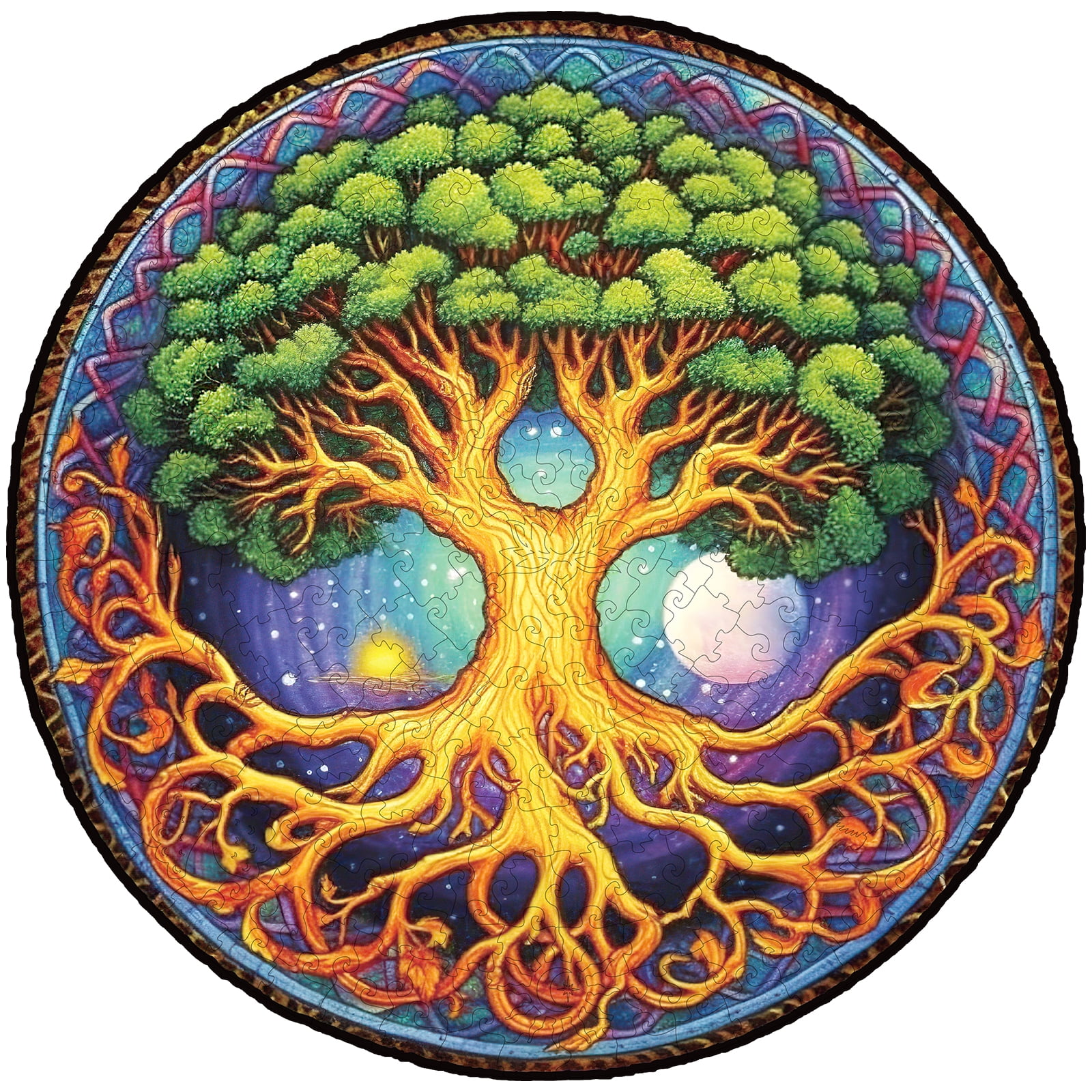 KAAYEE Wooden Jigsaw Puzzle For Adults-3-in-1 Tree Of Life Unique ...