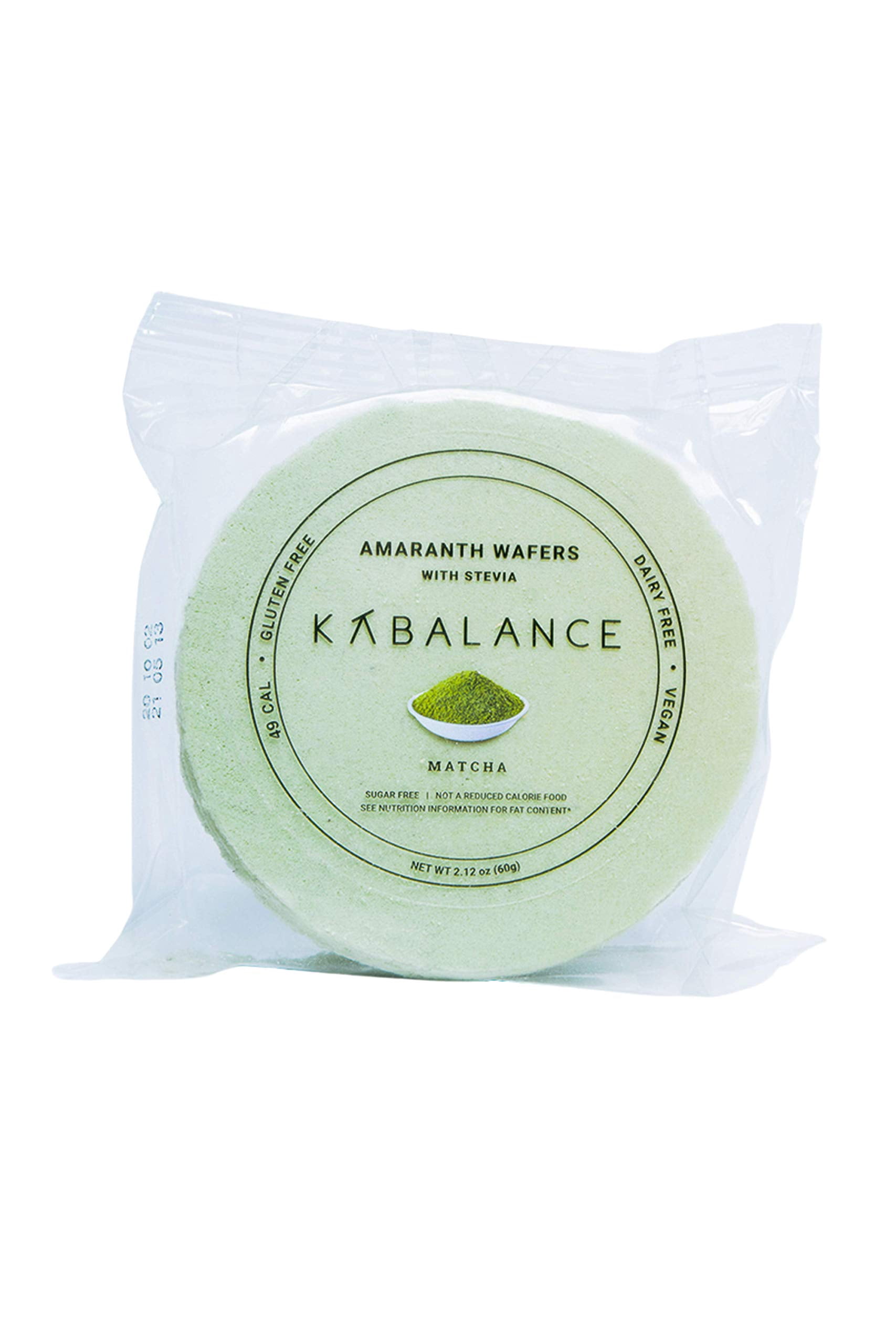 KABALANCE Amaranth Healthy Wafers/Obleas SSF20 | MATCHA | 8 Packs of 50 ...