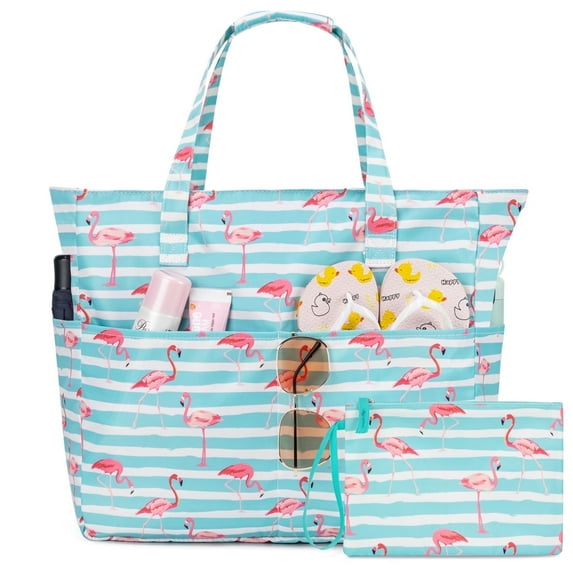 Beach Bag Waterproof Sandproof Women Extra Large Beach Tote with Zipper ...