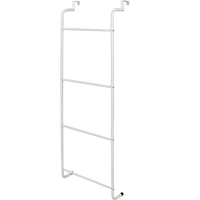 KABB White Metal Over-The-Door Towel Rack/Clothing Hanger, Bathroom ...