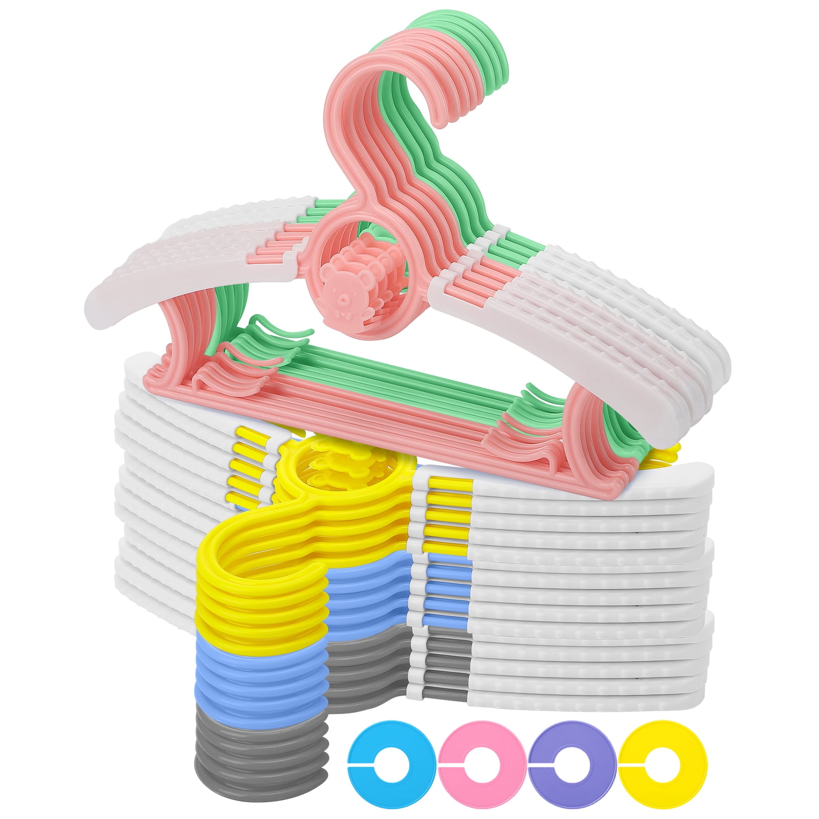 KABOER 50 Pack Baby Nursery Closet Hangers, Ultra Thin Non-Slip and ...