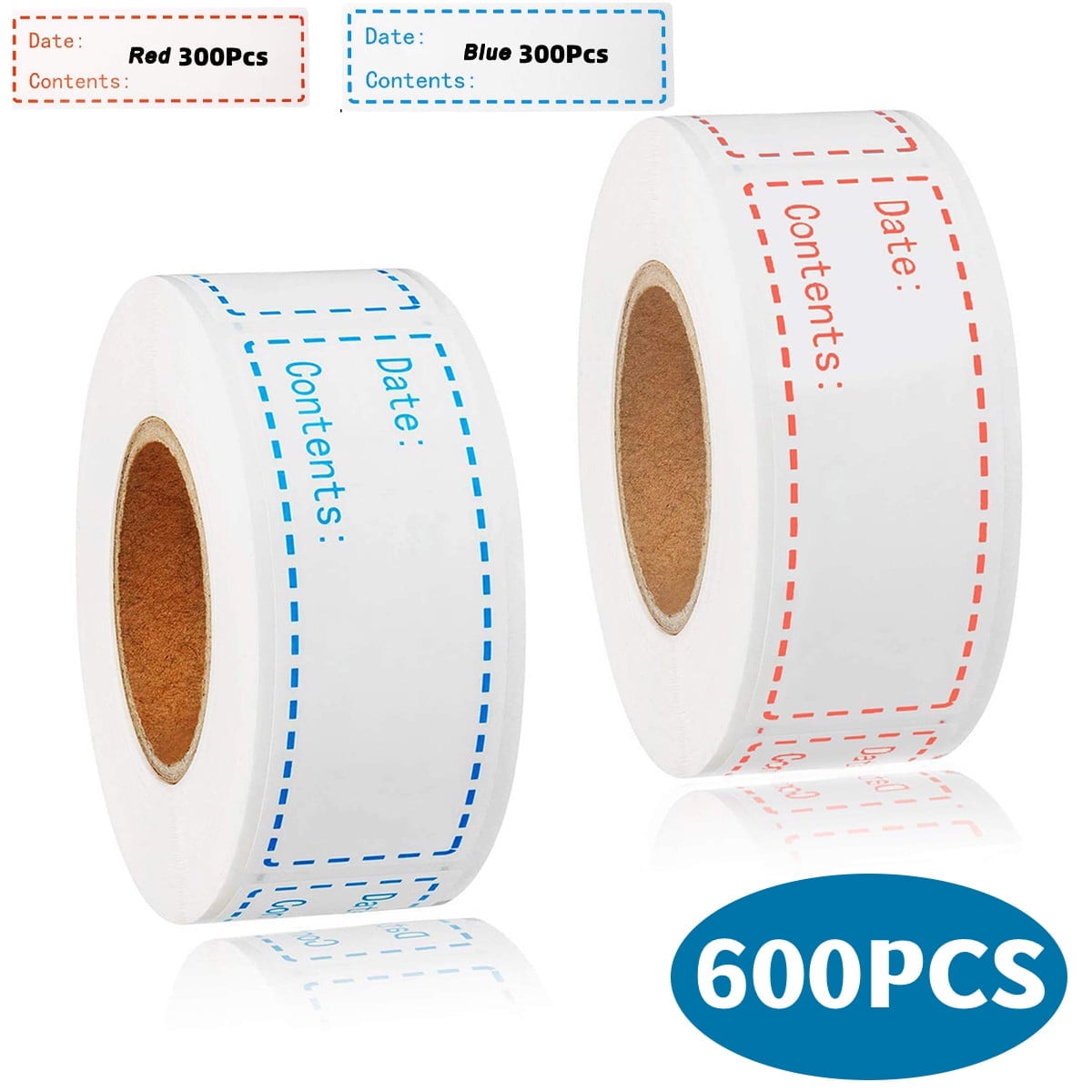 KABUER Waterproof Freezer Labels - Removable, Food Storage Stickers ...