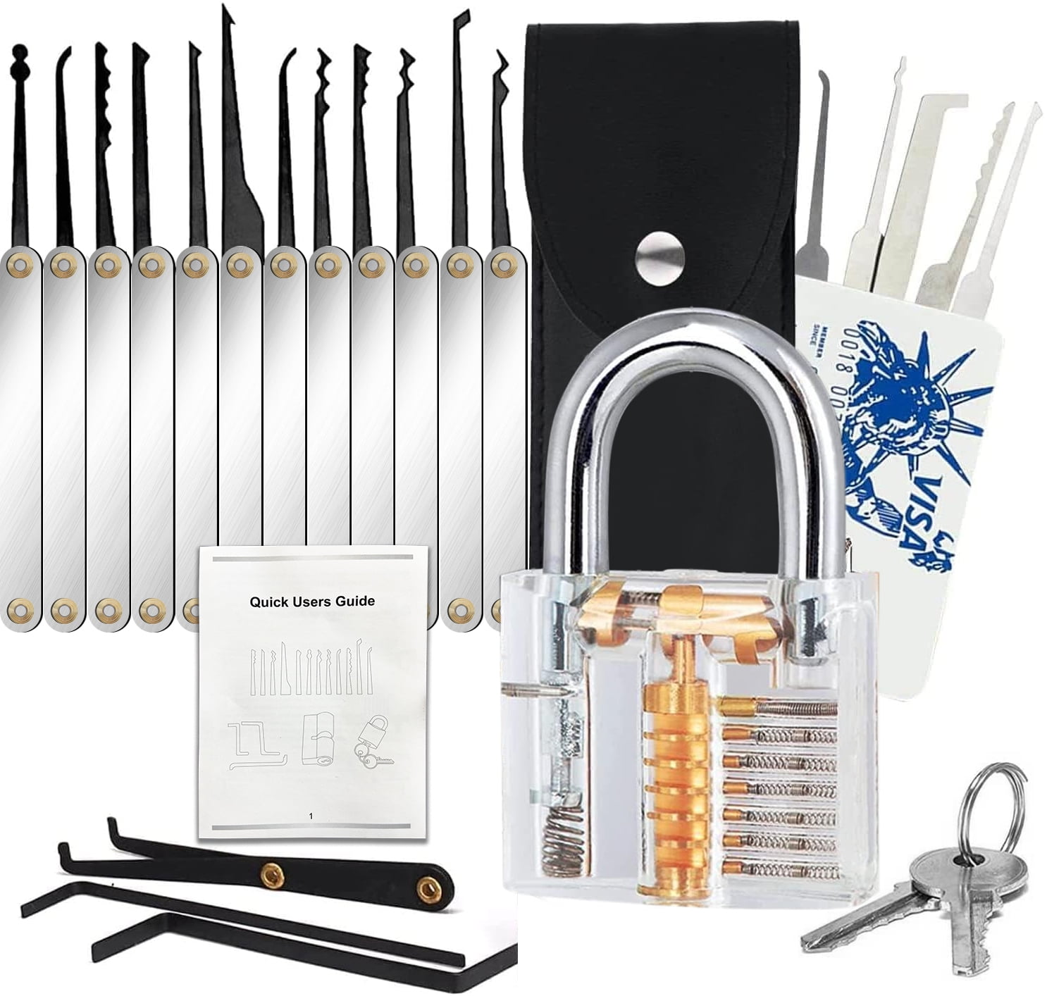 KABUQI 25 Pieces artifact set Set with 3 Transparent Training Beginner ...