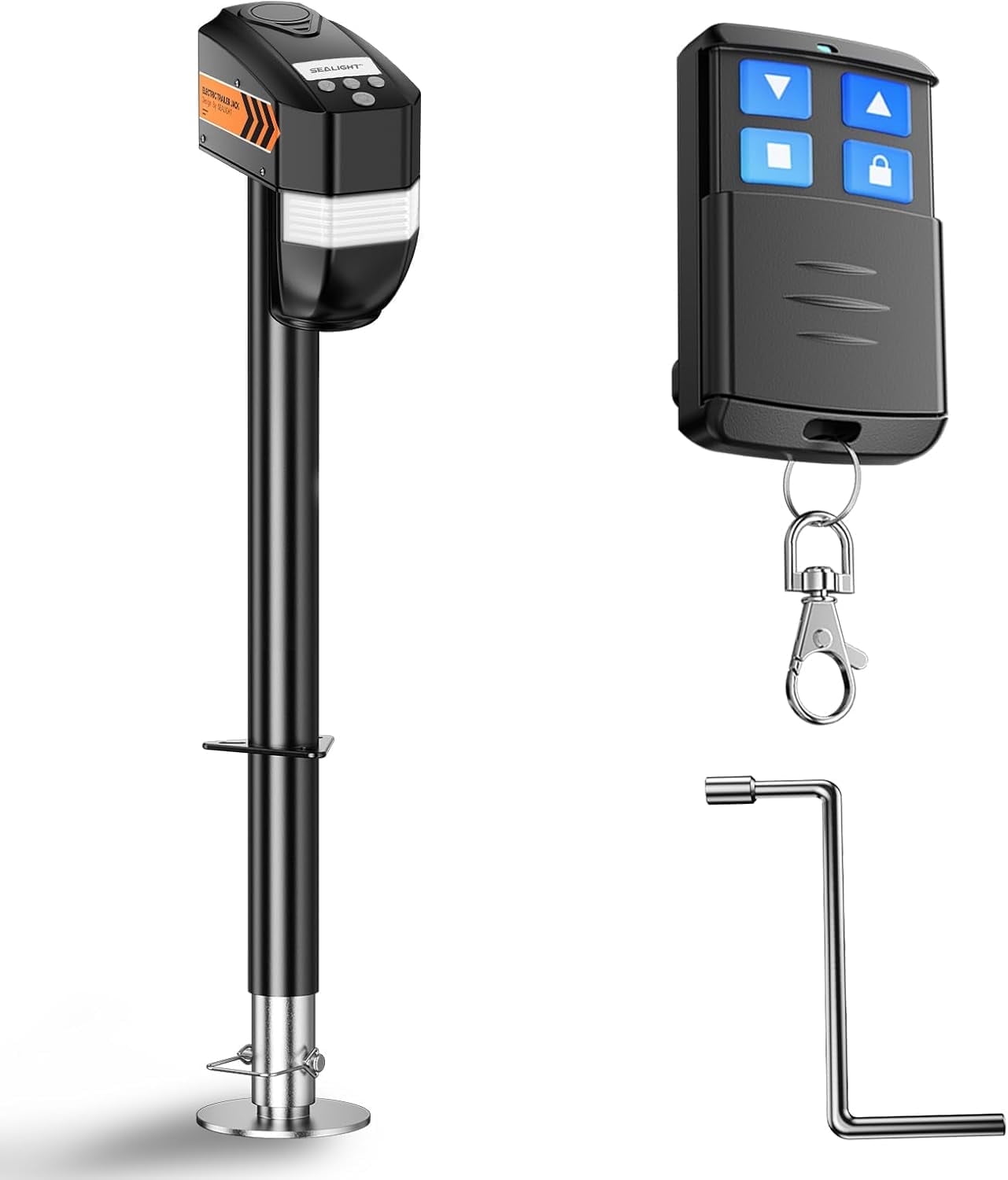 KAC 5000LB Electric Trailer Jack with Remote Control (30M Range) – 12V ...