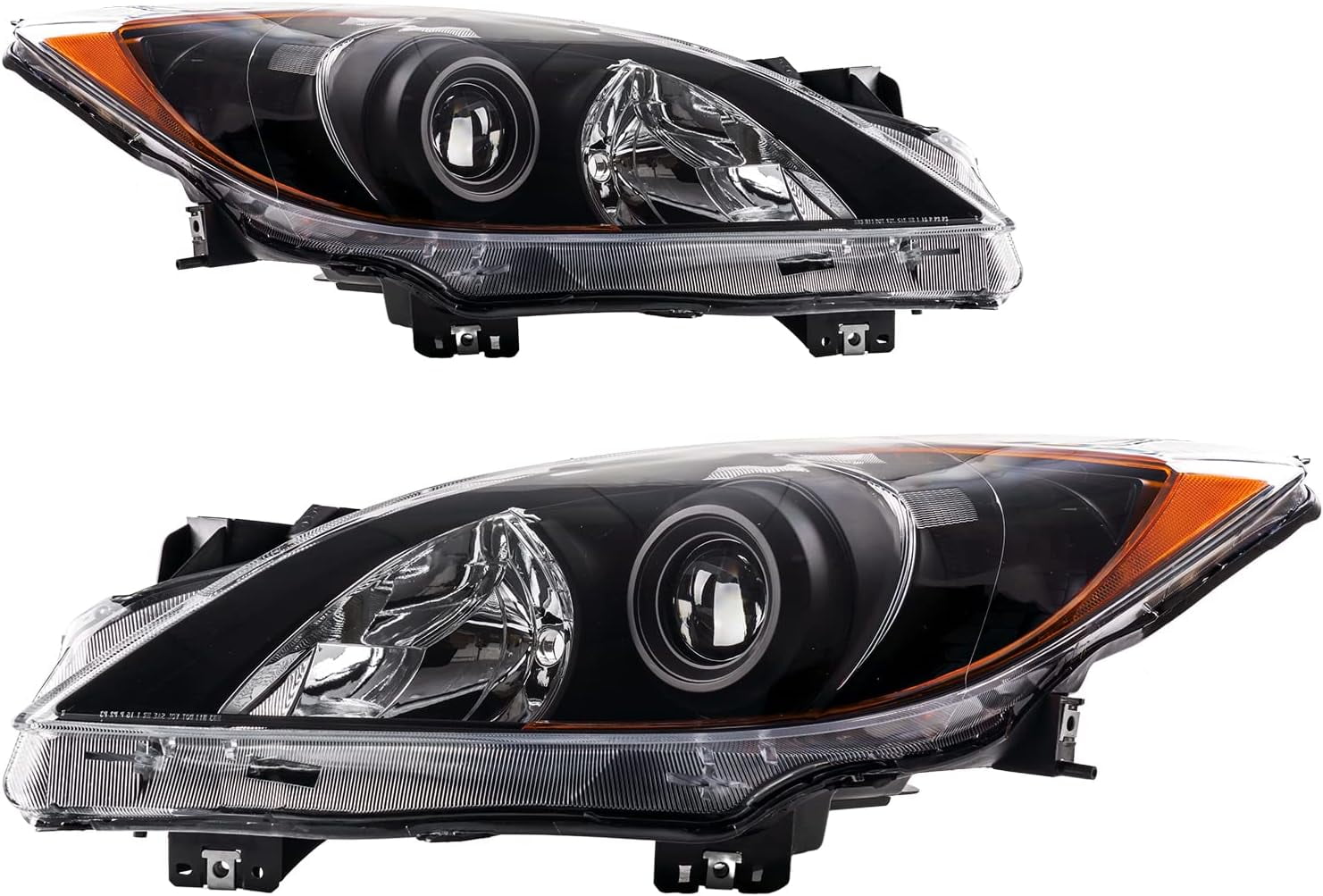 KAC Headlight Assembly Compatible with 2010-2013 Mazda 3 2.0/2.5L ...
