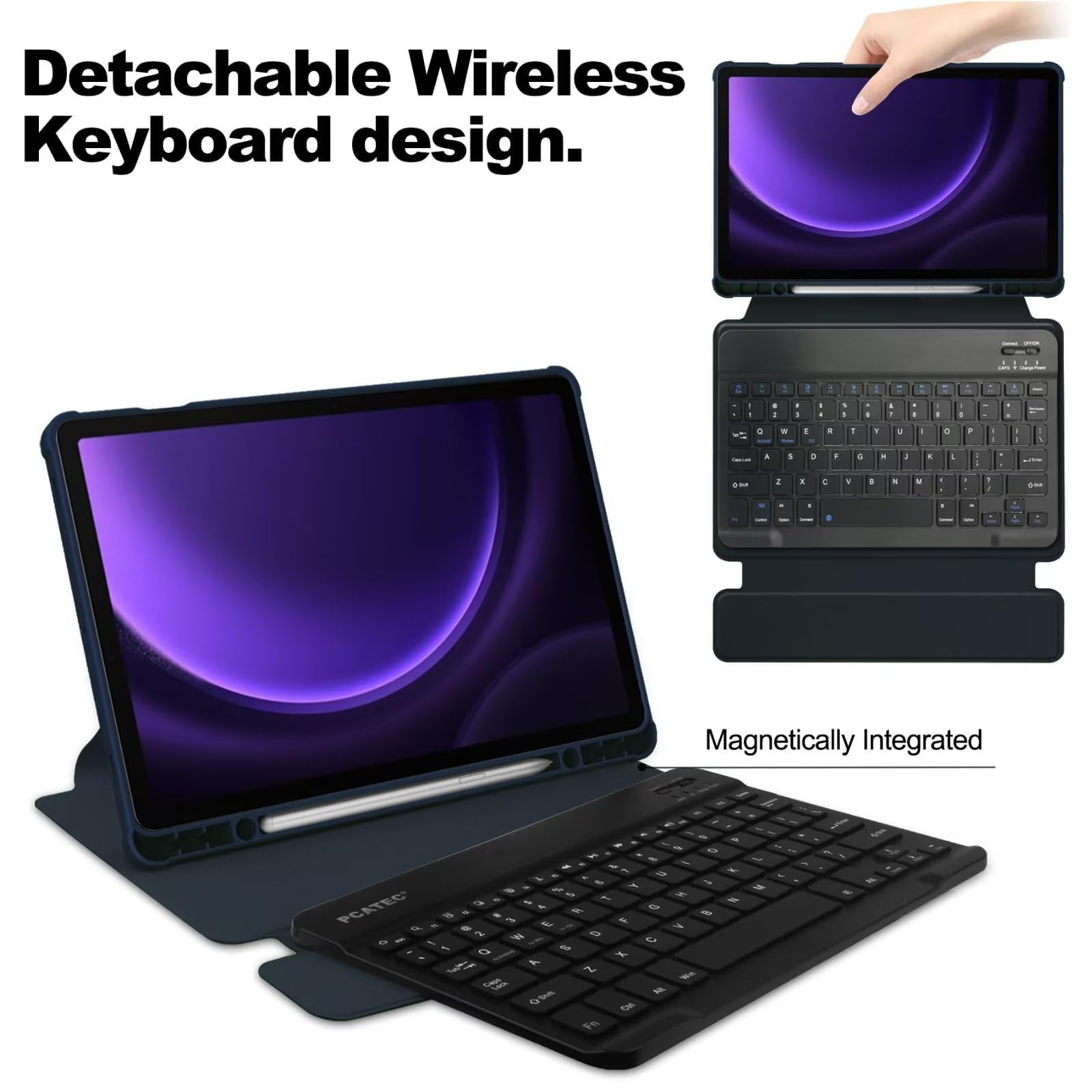KACG 360 Rotating Keyboard Compatible with Samsung Galaxy Tab S9 FE 10. ...