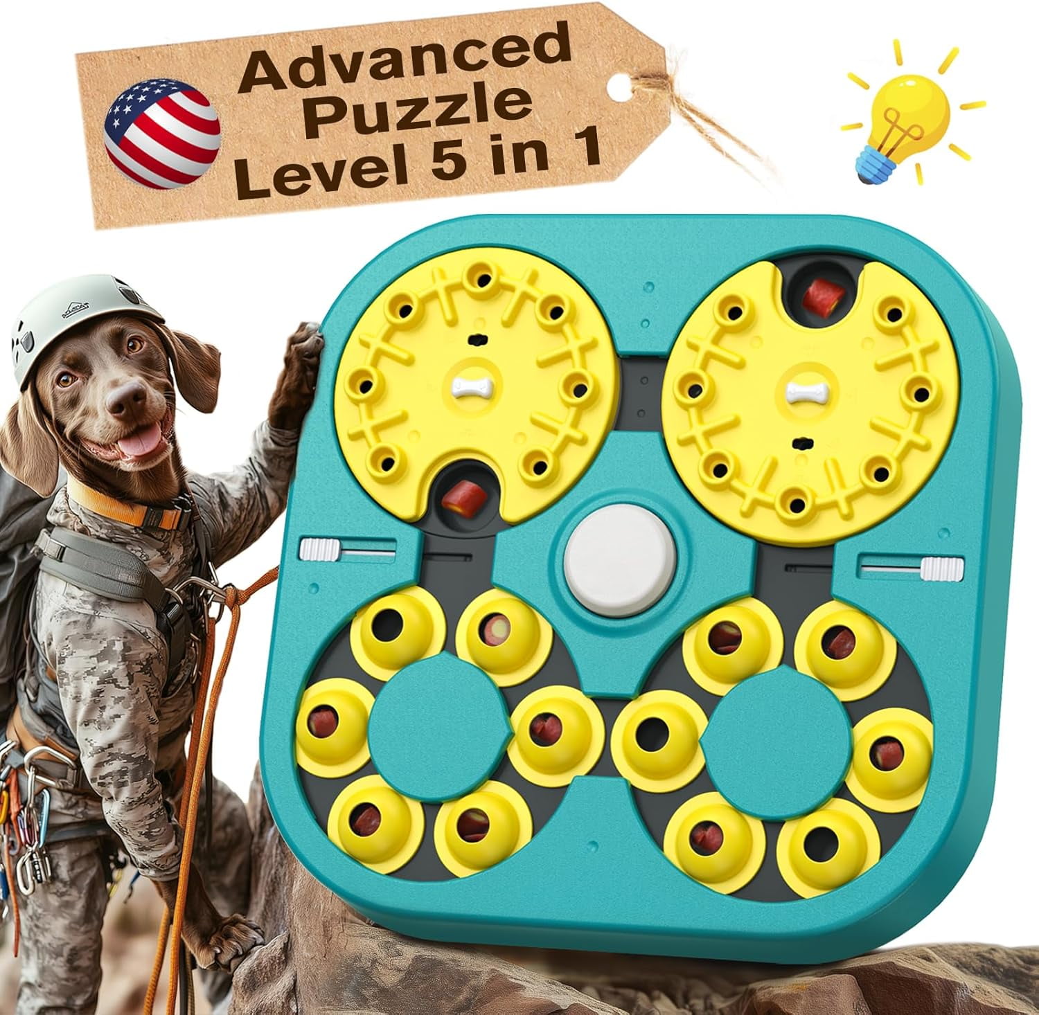 KADTC Advance Puzzle Toys for Smart Dog Level 5 in 1 Complicated ...