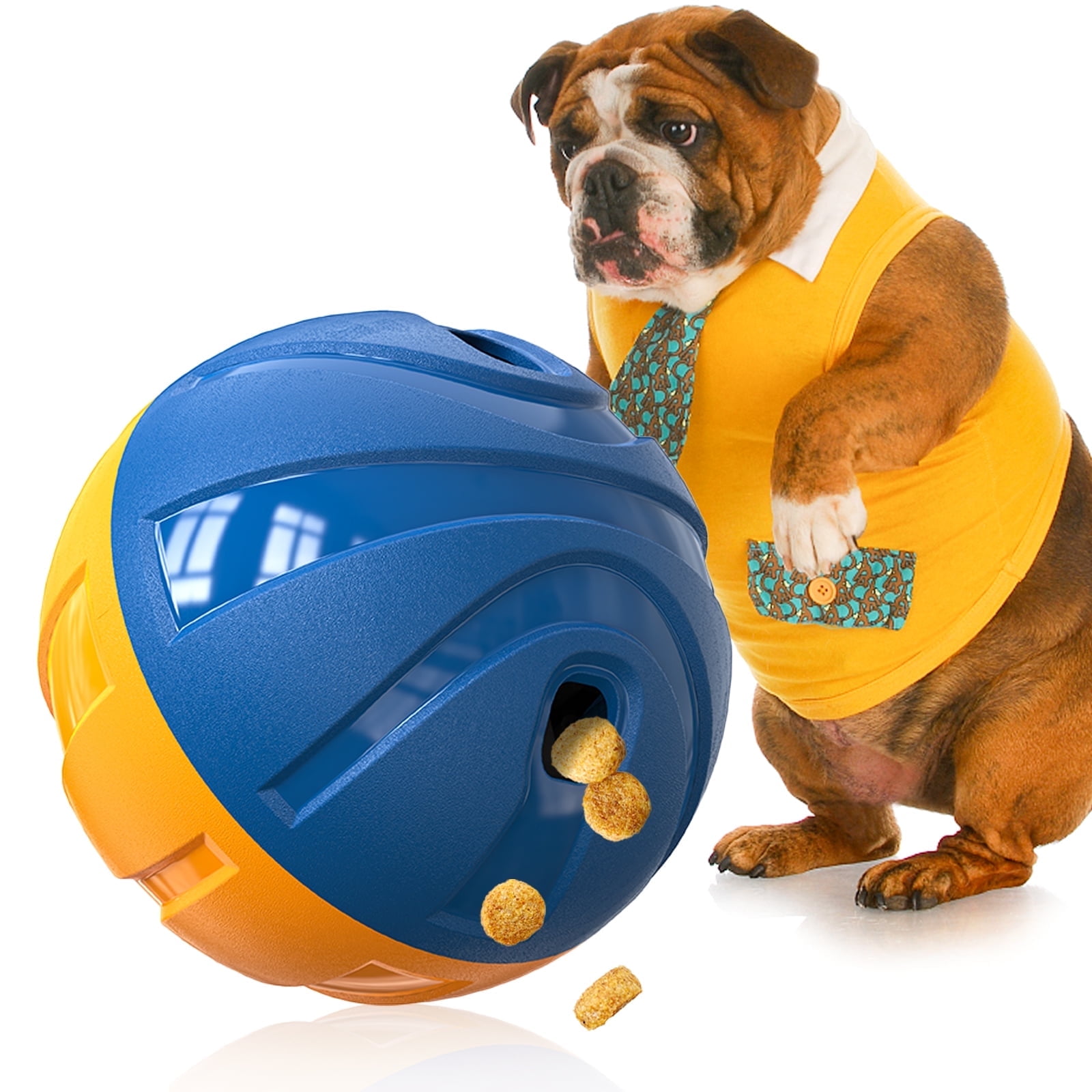 KADTC Dog Puzzles Balls Adjustable Food Dispensing Toys Treat Dispenser ...