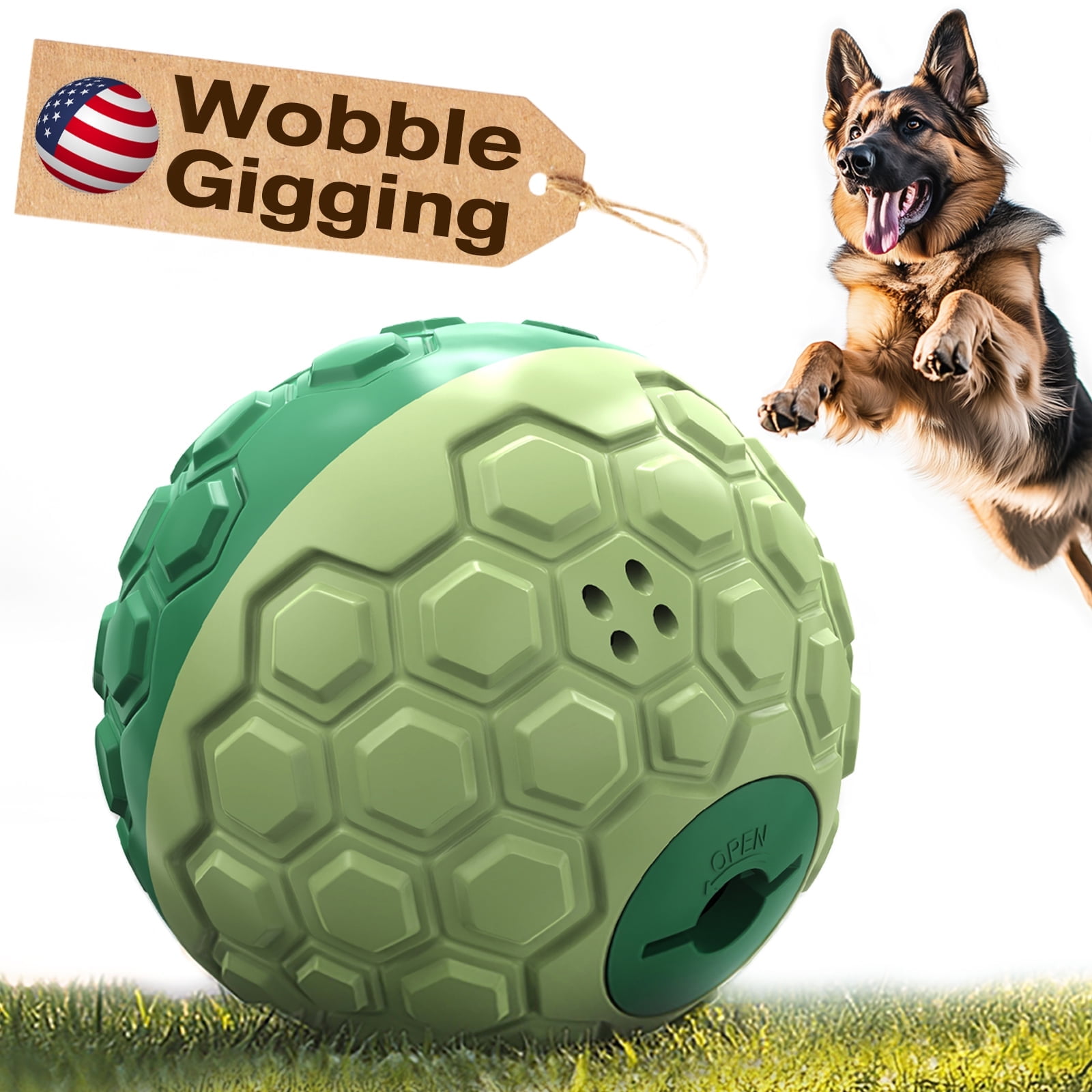 KADTC Treat Dispenser Roll Giggling Ball For All Breed Medium/Large ...