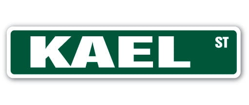 KAEL Street Sign Childrens Name Room Sign | Indoor/Outdoor | 36" Wide - Walmart.com