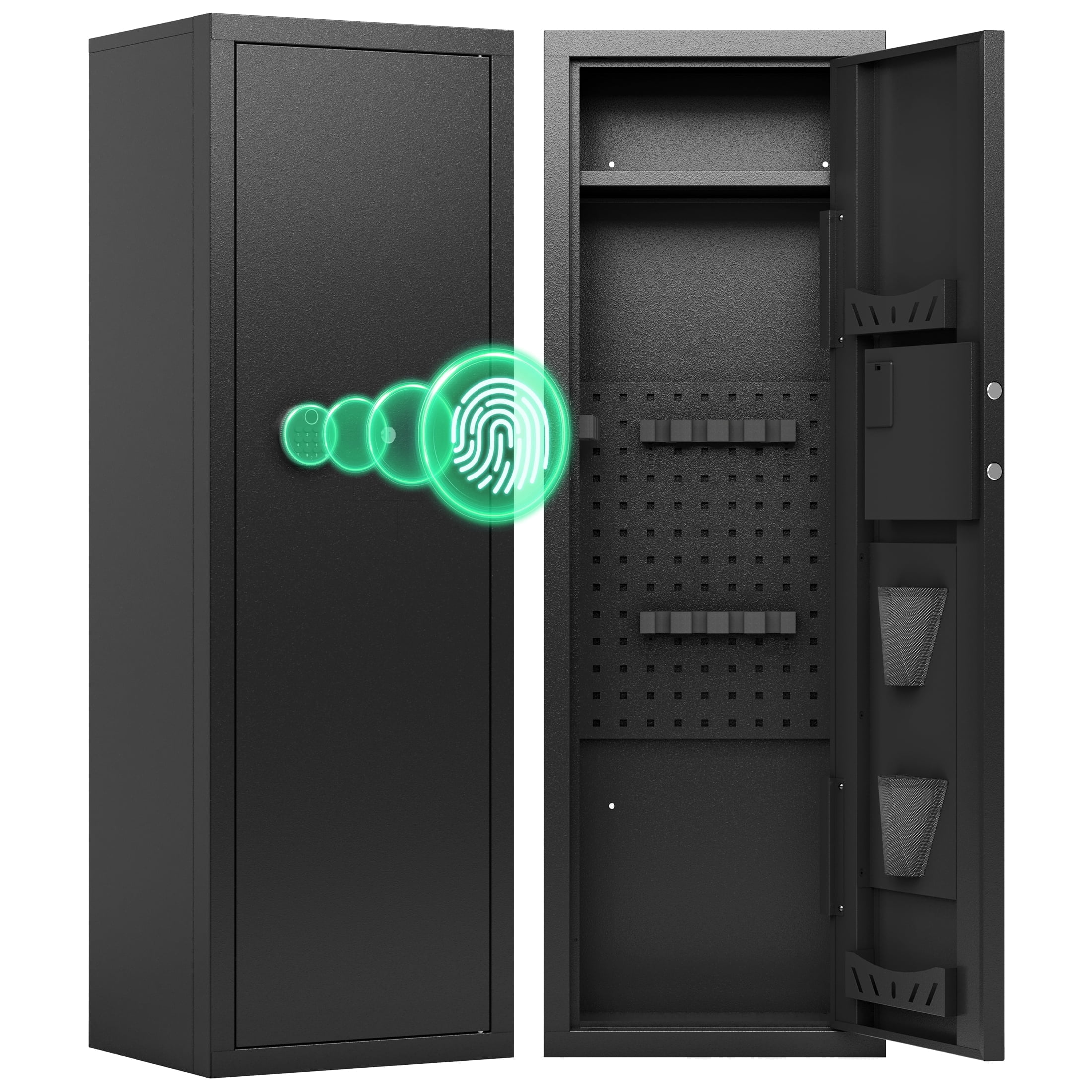 KAER 10-12 Biometric Gun Safe, Quick Access Unassembled Rifle Safe for ...