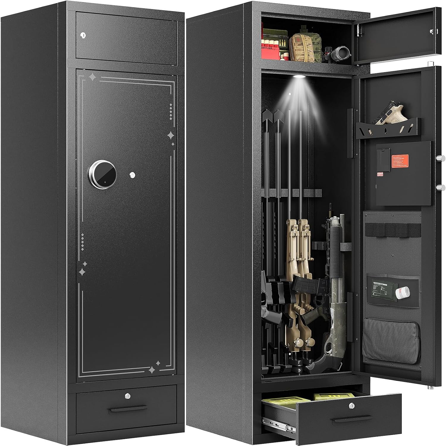 KAER 10-15 Gun Safe Rifle Safe Big Capacity Large Gun Safe for Rifle ...