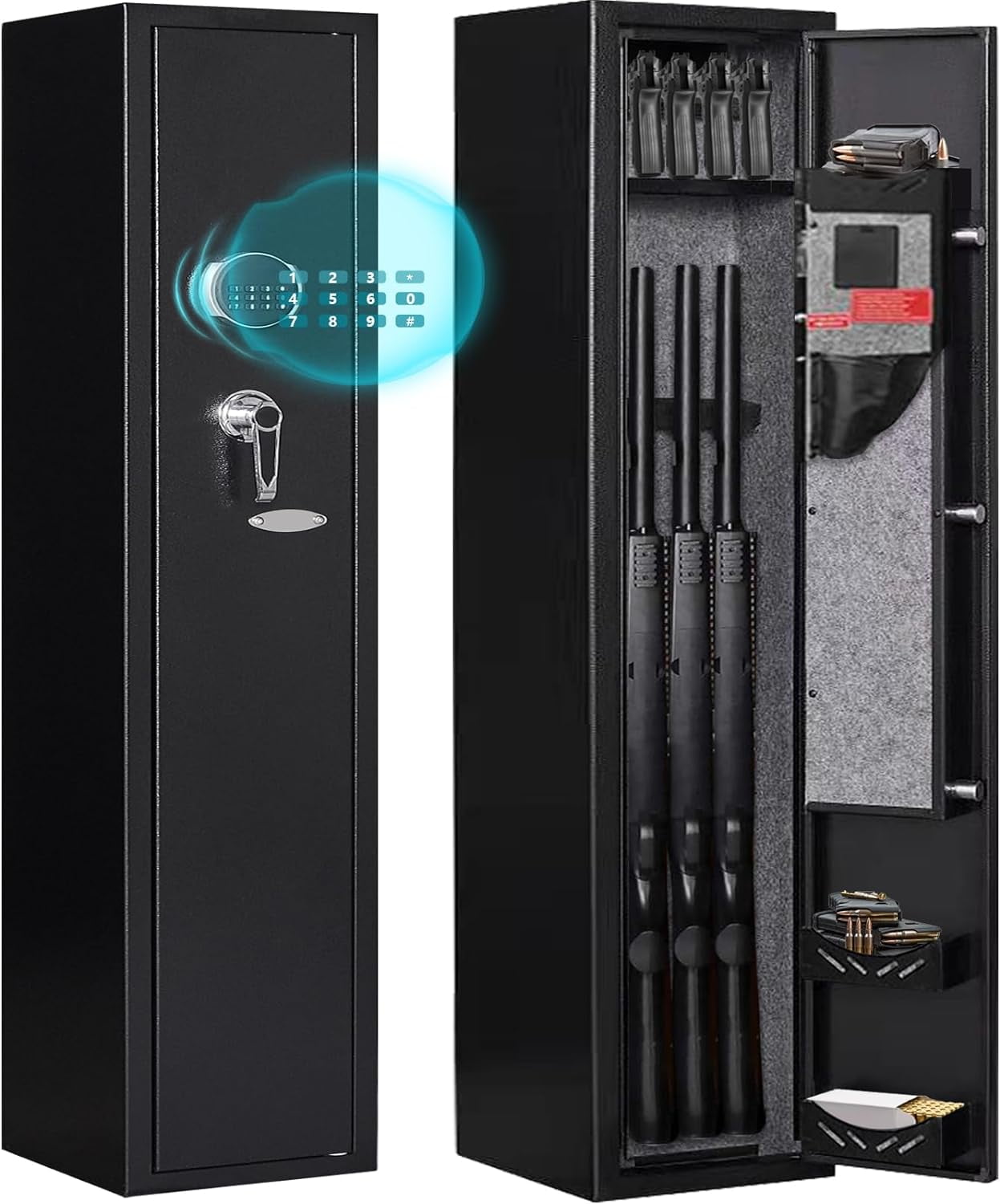 KAER 2-Gun Safes for Home Rifle and Pistols Electronic Gun Security ...