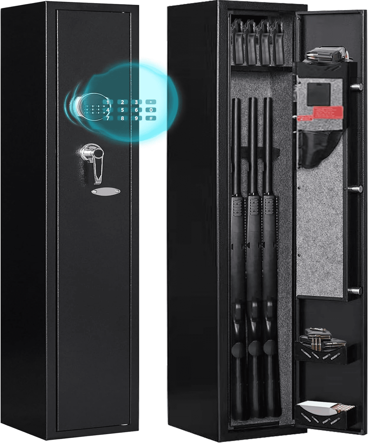 KAER 2-Gun Safes for Home Rifle and Pistols Electronic Gun Security ...
