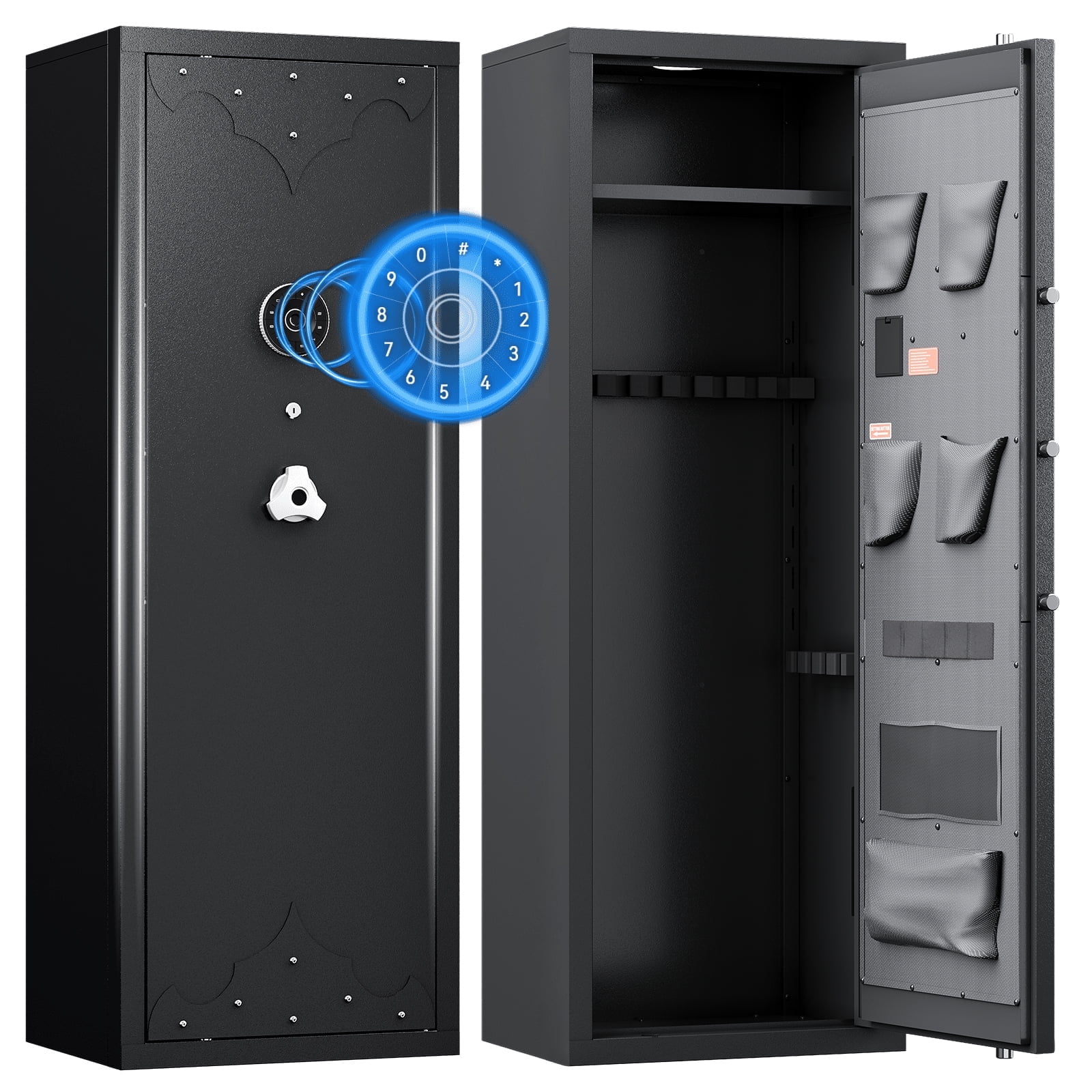 KAER 2024 New 10-12 Gun Safe, Large Gun Safe for Home Rifle and Pistol ...