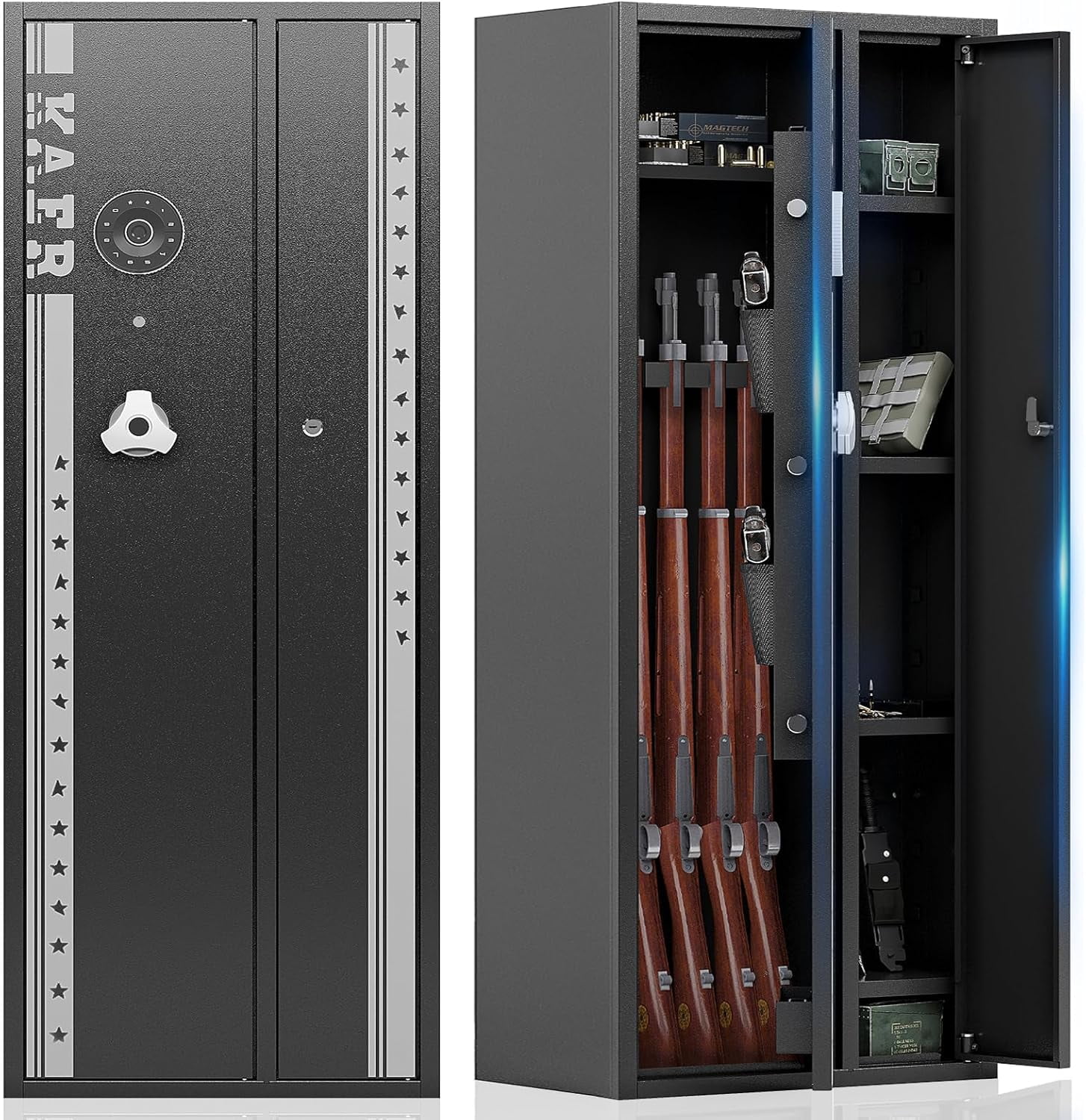KAER 4-5 Gun Safe, Gun Safe for Rifles and Pistols, Large Gun Safes for ...