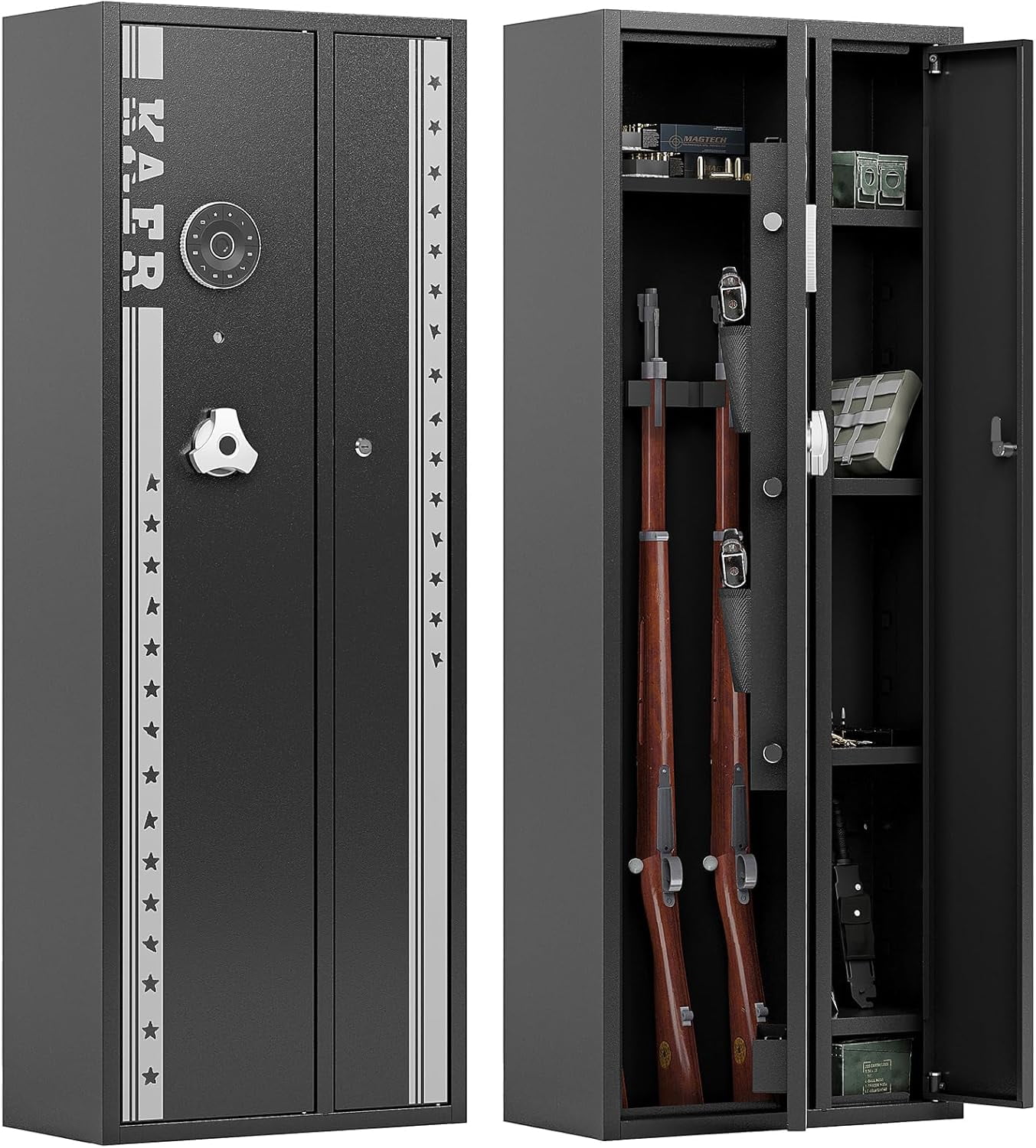 KAER 4-5 Gun Safe, Gun Safe for Rifles and Pistols, Large Gun Safes for ...
