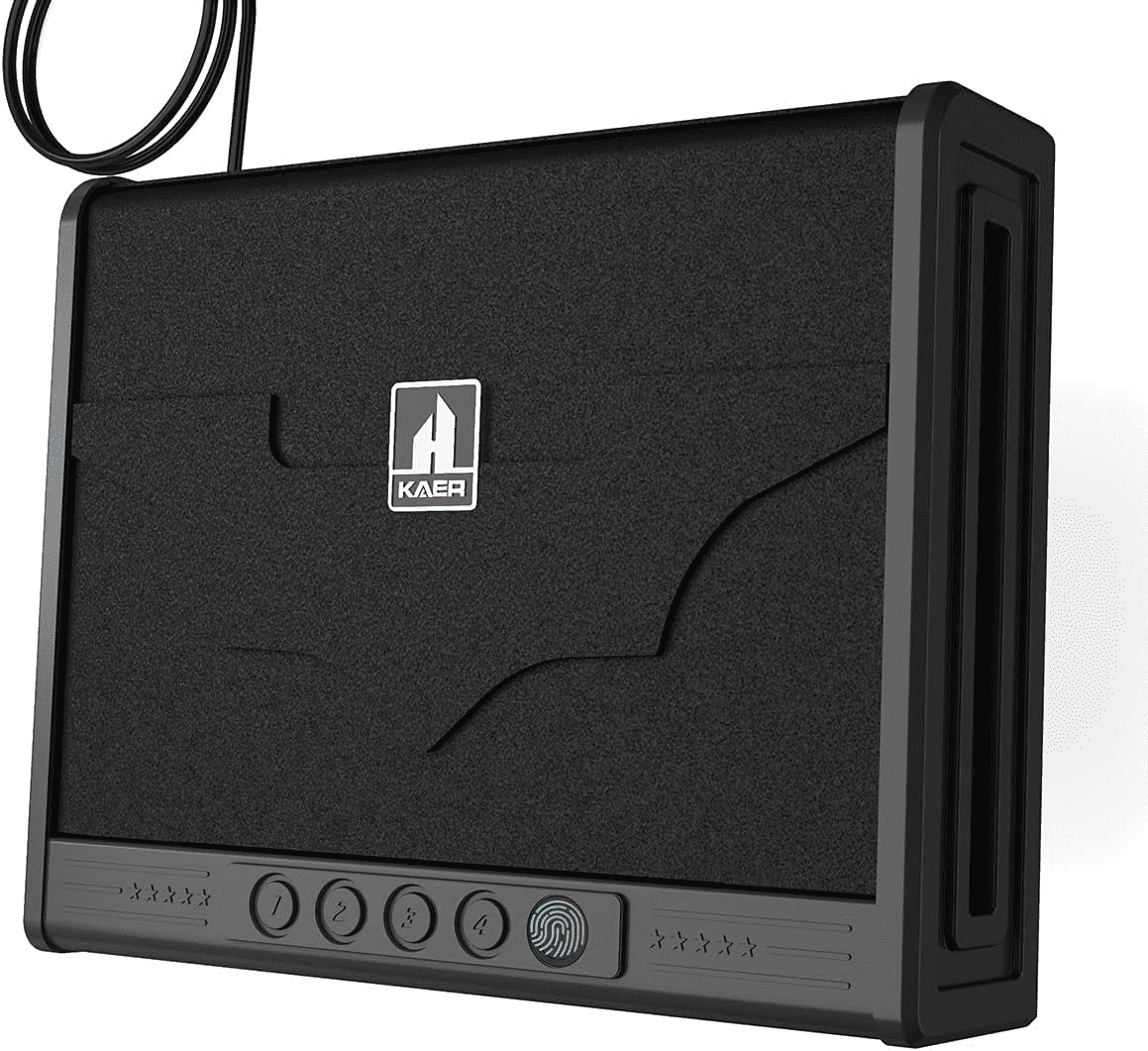 KAER Biometric Gun Safe for Pistol, Quick-Access Pistol Safe, Handgun ...
