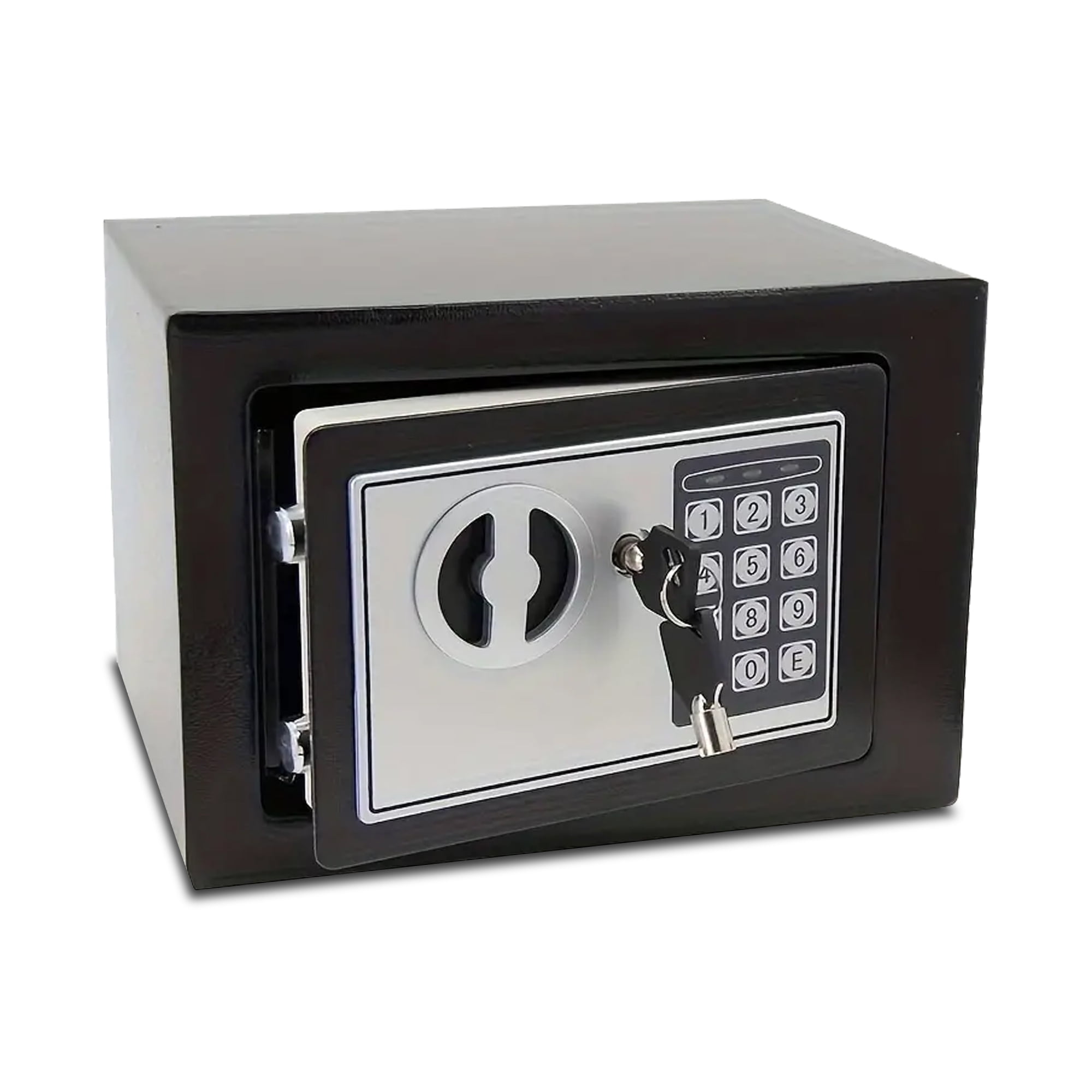 KAER Electronic Digital Safe Box 0.17 Cu.Ft Lock Box with Key Keypad ...