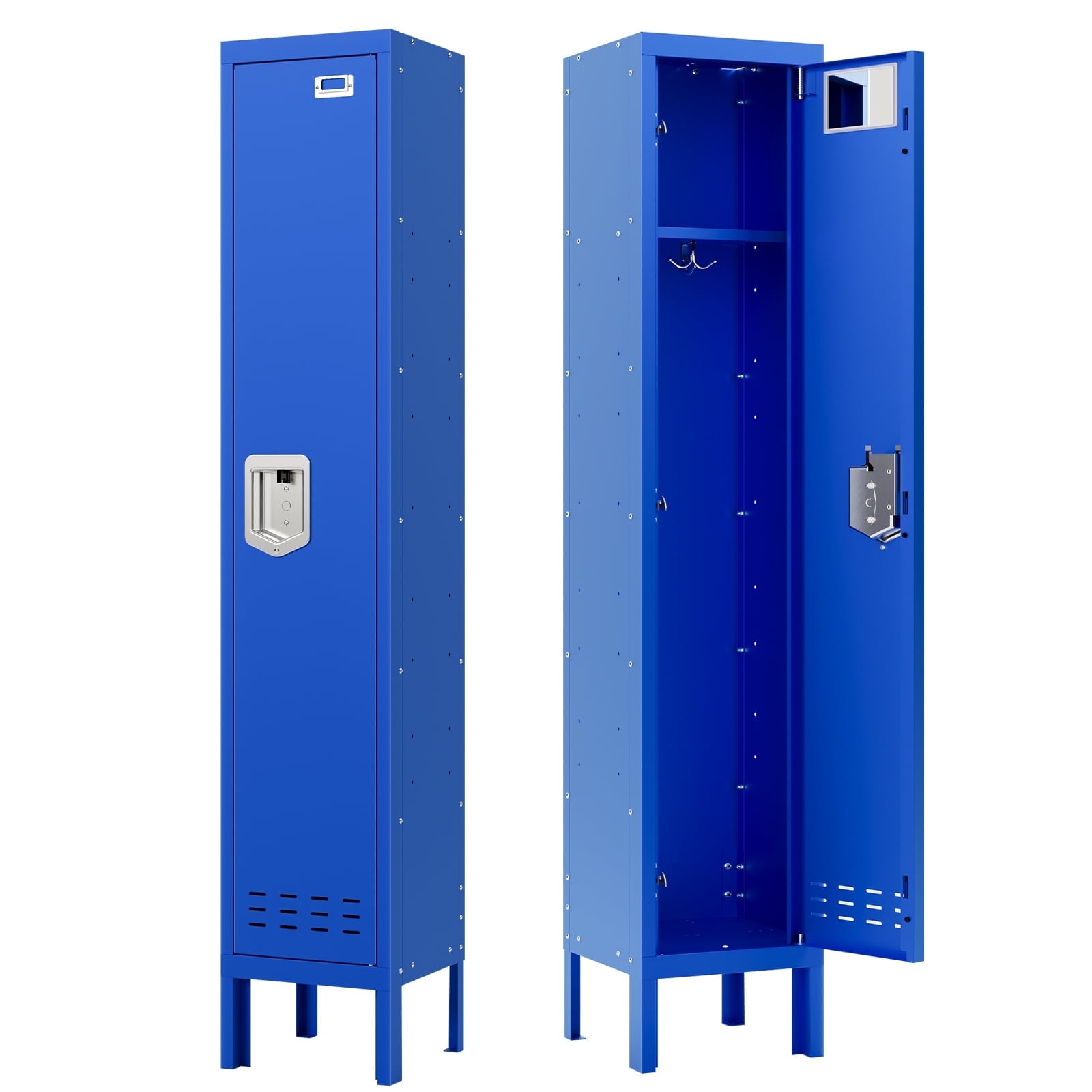 KAER Metal Locker with 1 Doors 66“ Storage Locker for Employees andstudent with Card Slot ...